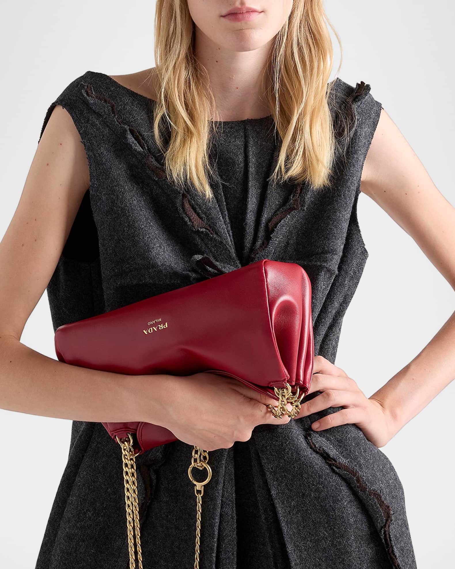 Prada Twisted Shetland Wool Sleeveless Midi Dress | Neiman Marcus