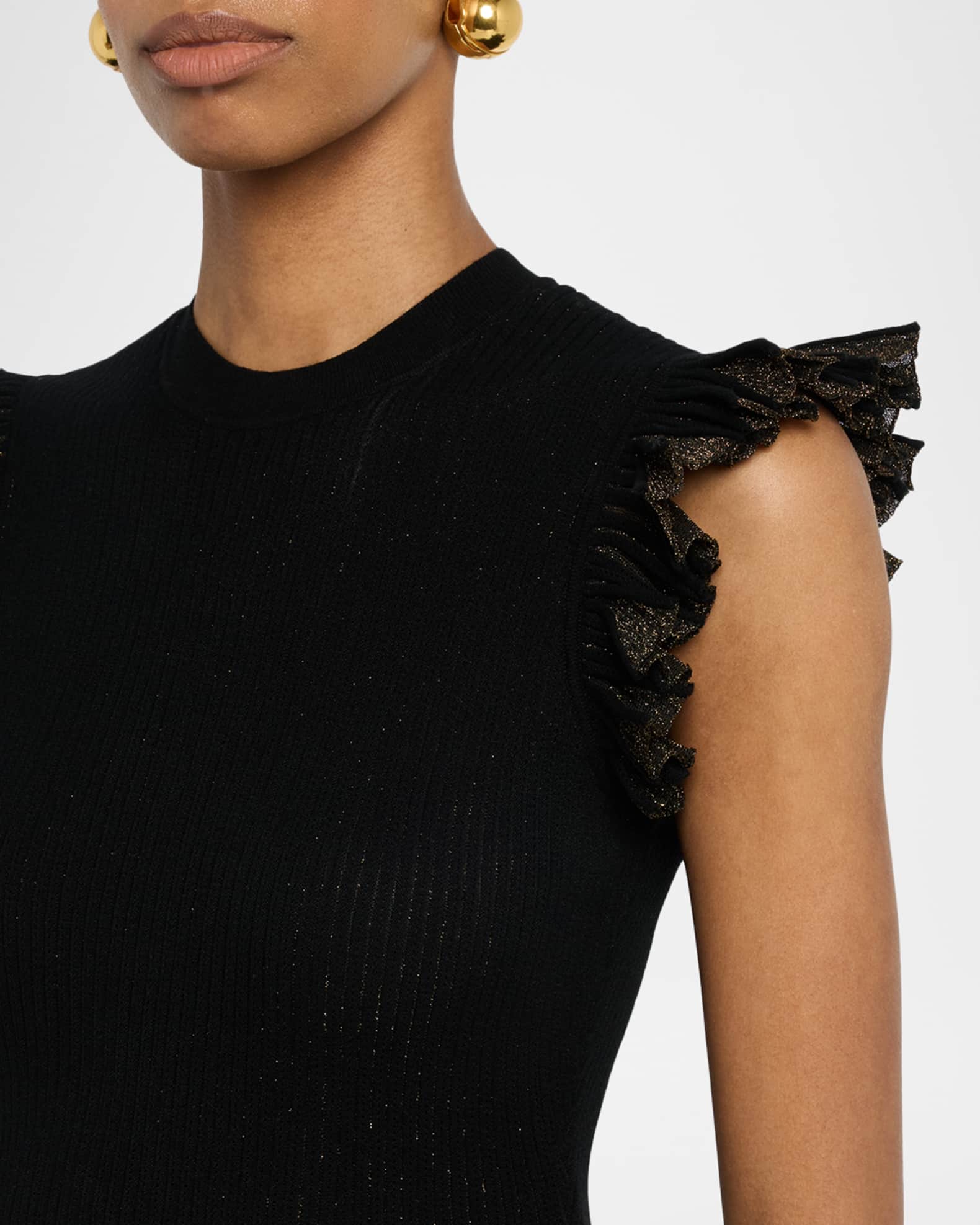 Ulla Johnson Leila Sparkly Sleeveless Top | Neiman Marcus