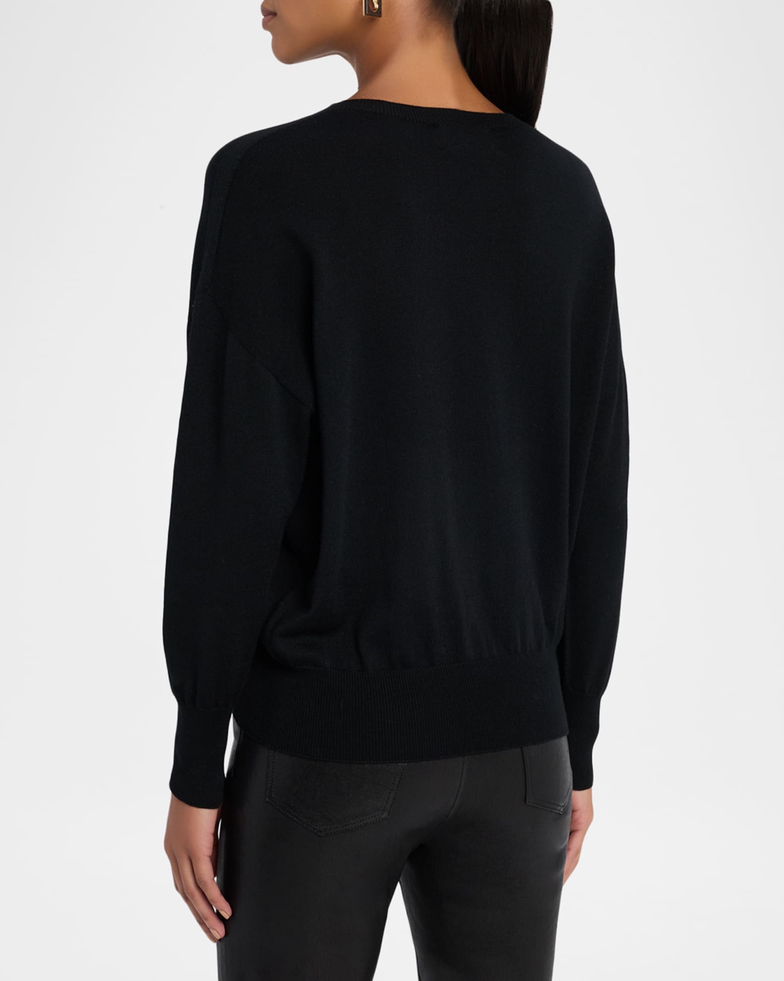 Oh My Goat Crewneck Merino Wool Sweater | Neiman Marcus
