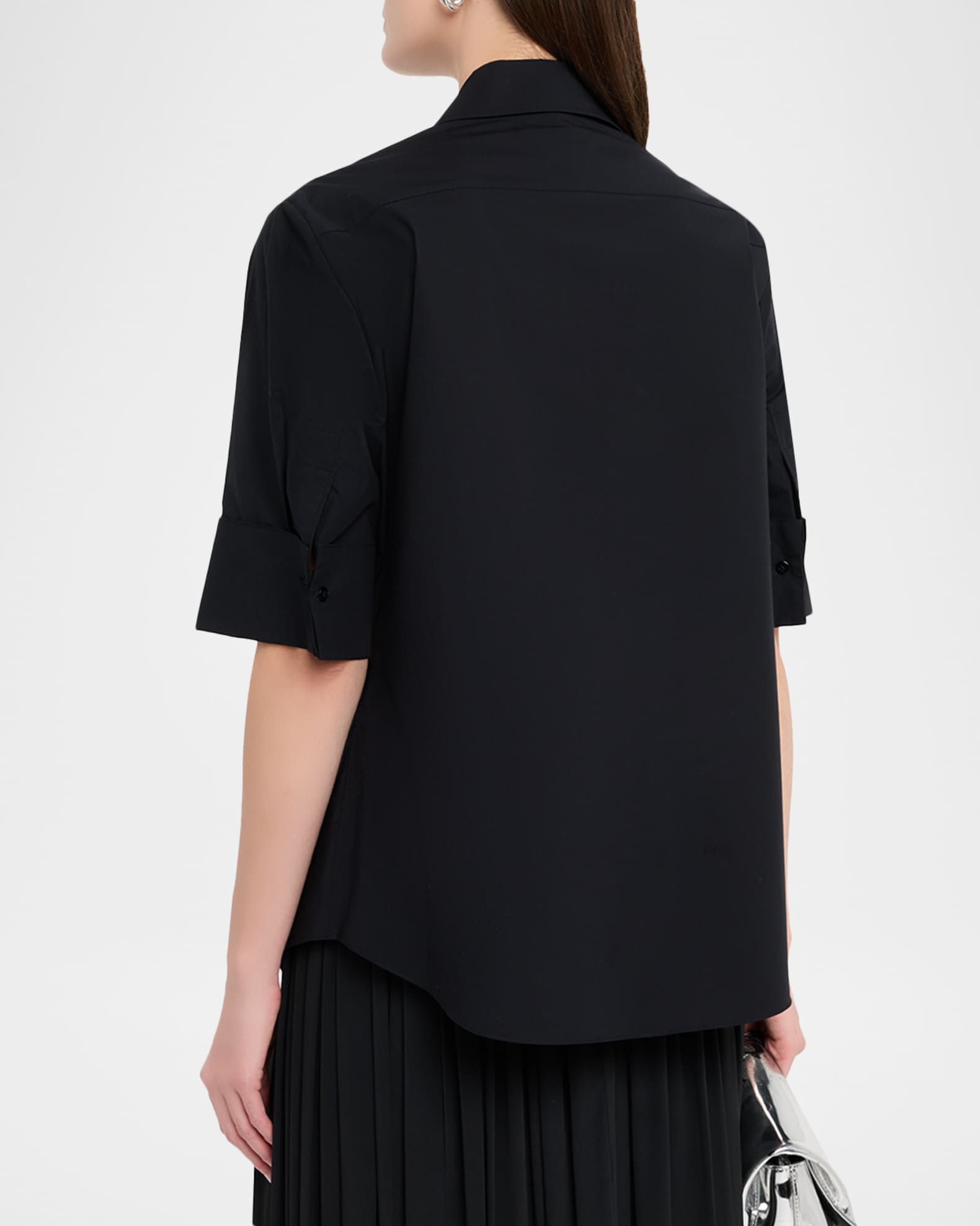 DOROTHEE SCHUMACHER Poplin Power Embellished Button-Down Shirt | Neiman ...