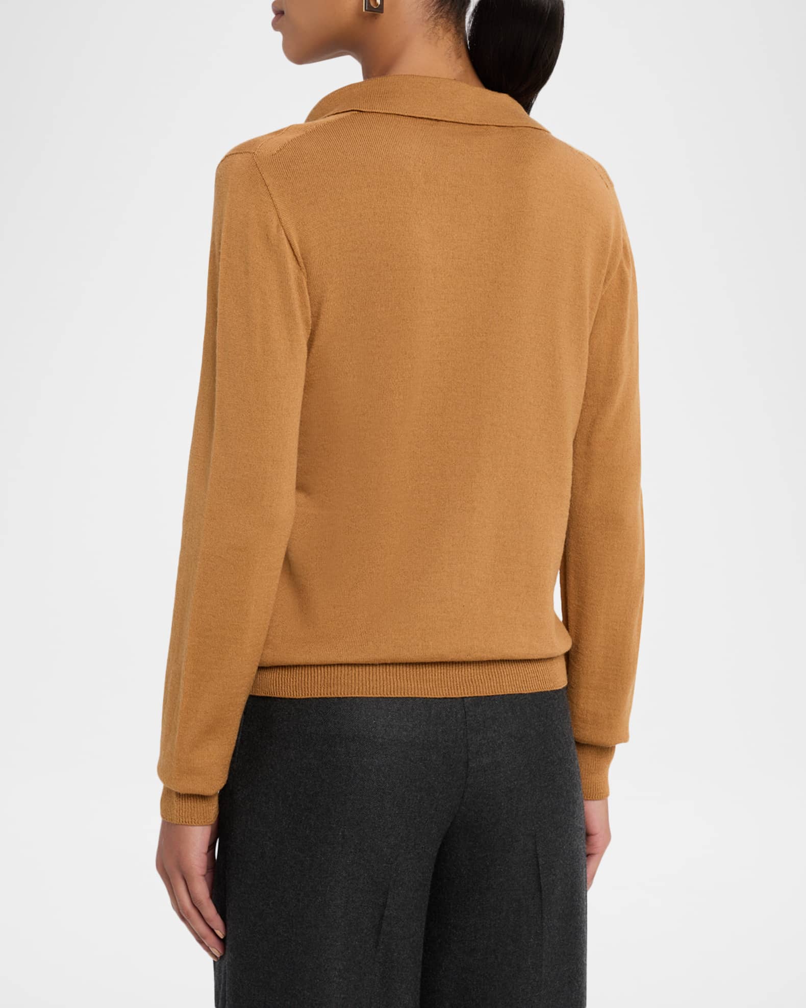 Oh My Goat Merino Wool Polo Sweater | Neiman Marcus