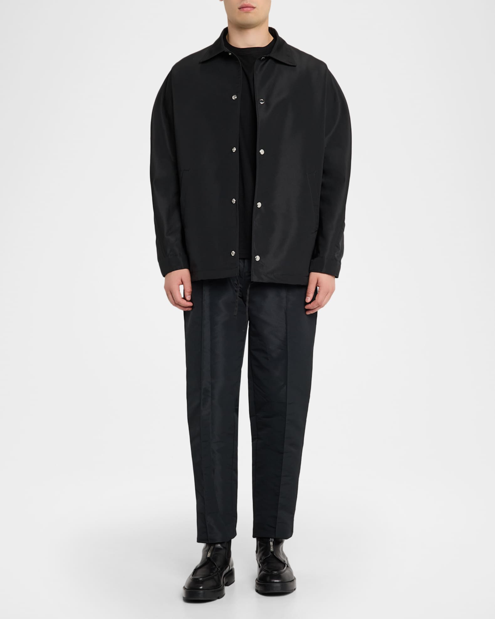 Givenchy Men's Logo Coach Jacket | Neiman Marcus