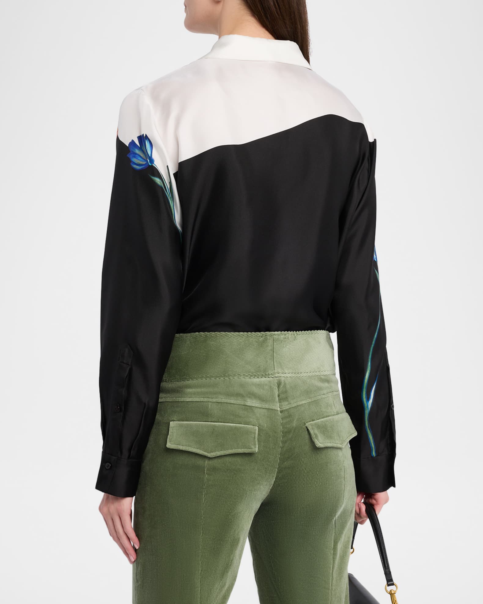 DOROTHEE SCHUMACHER Seductive Bloom Floral-Print Silk Twill Blouse ...