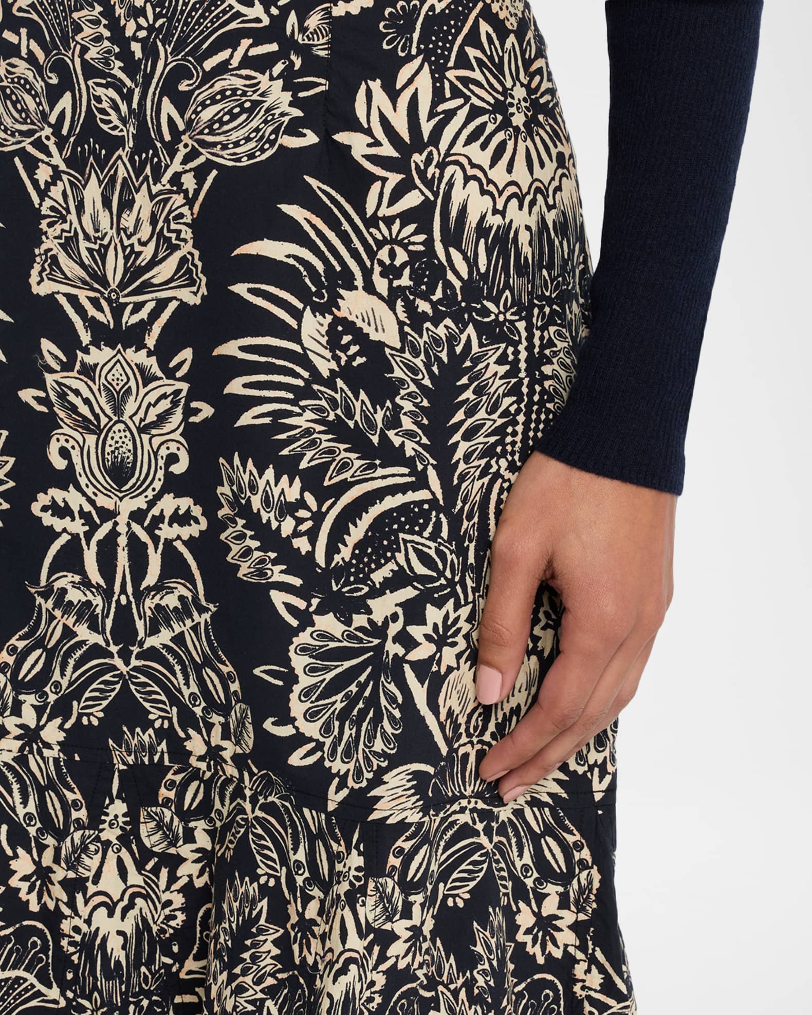 Ulla Johnson Clarissa Printed Trumpet Skirt | Neiman Marcus