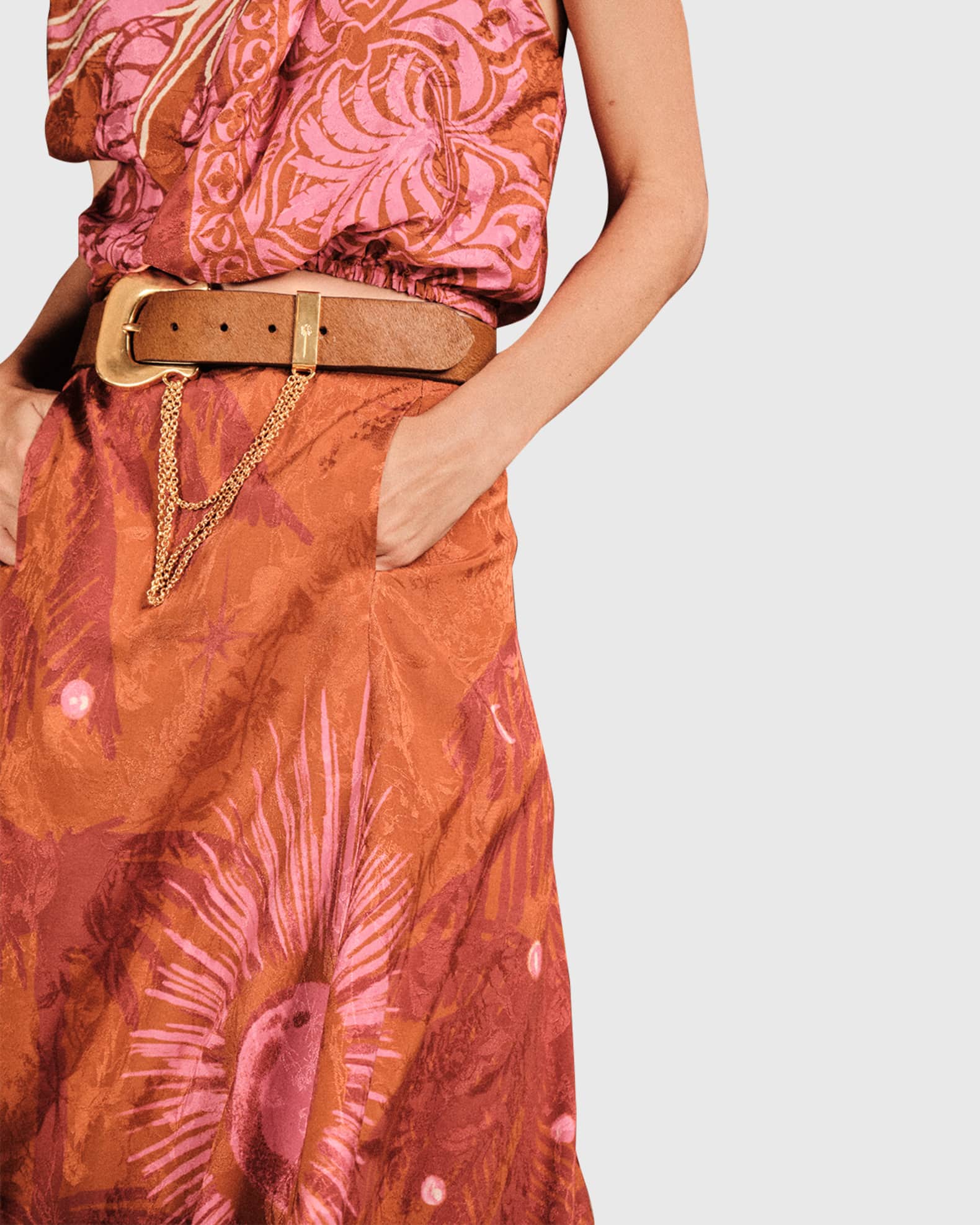 Johanna Ortiz Encanto De Isla Printed Jacquard Maxi Skirt | Neiman Marcus