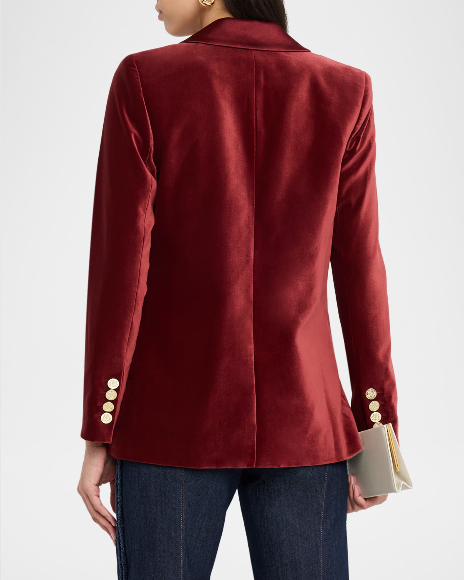 ALICE + OLIVIA Silas Velvet Blazer | Neiman Marcus