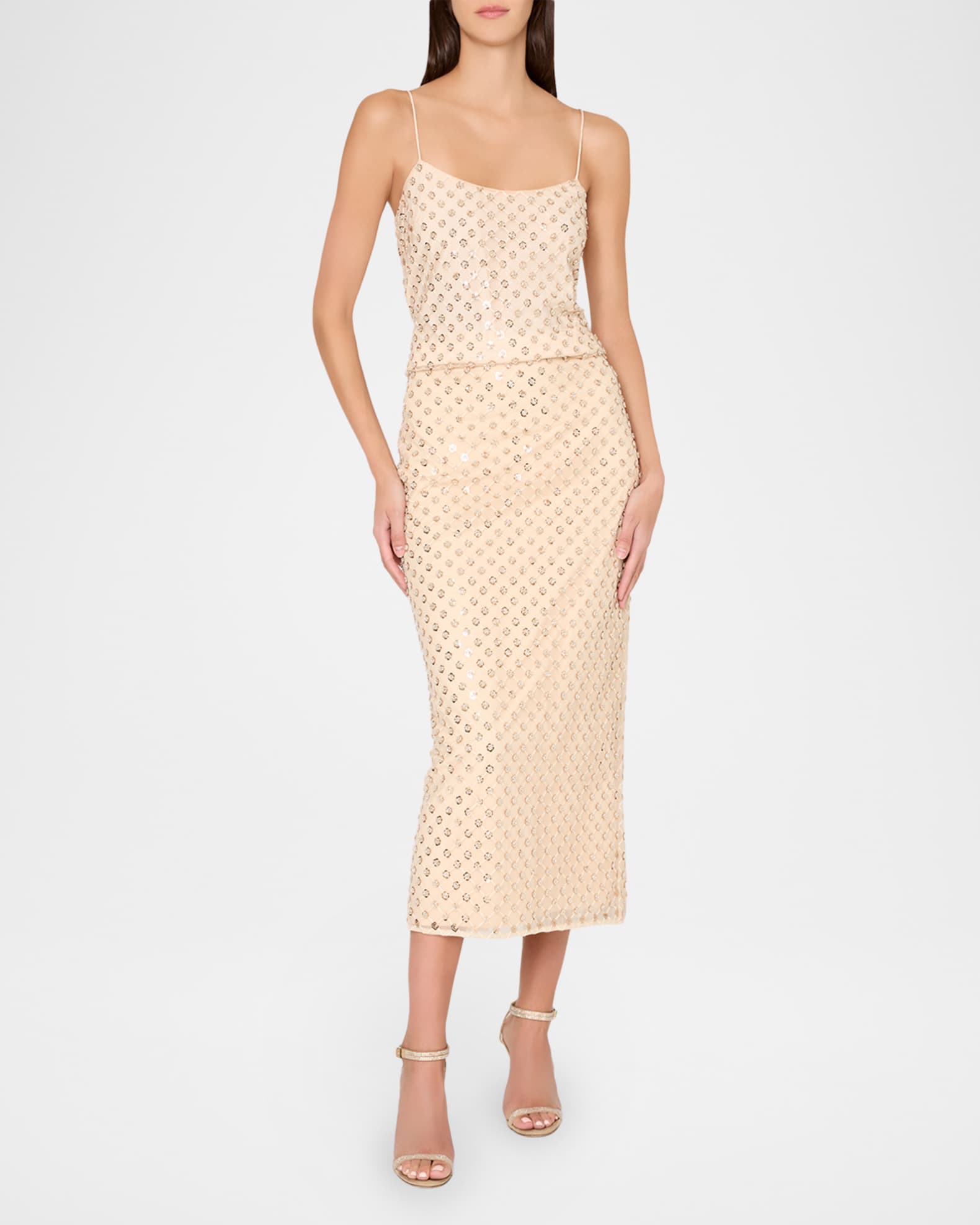 Milly Rylan Sequin-Embroidered Tank Top | Neiman Marcus