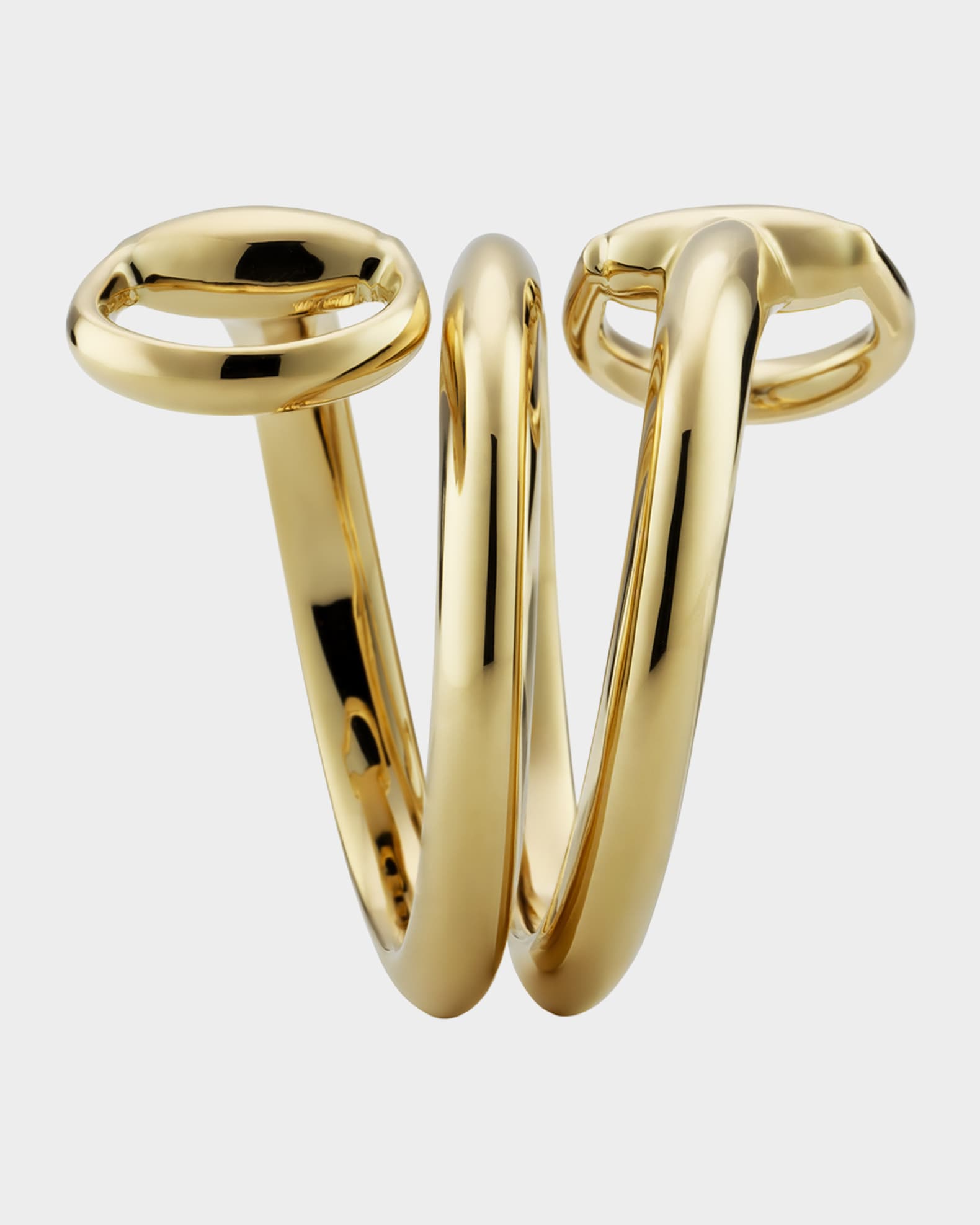 Gucci Gucci Horsebit 18K Yellow Gold Wrap Ring | Neiman Marcus