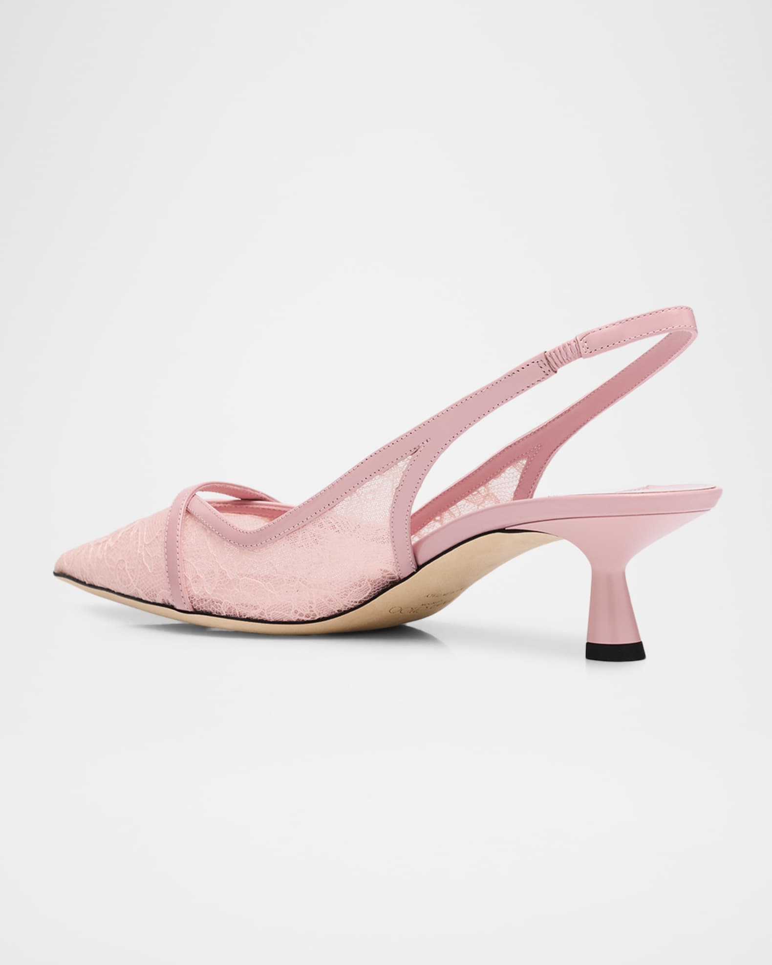 Jimmy Choo Amita 45 Lace Slingback Pumps | Neiman Marcus