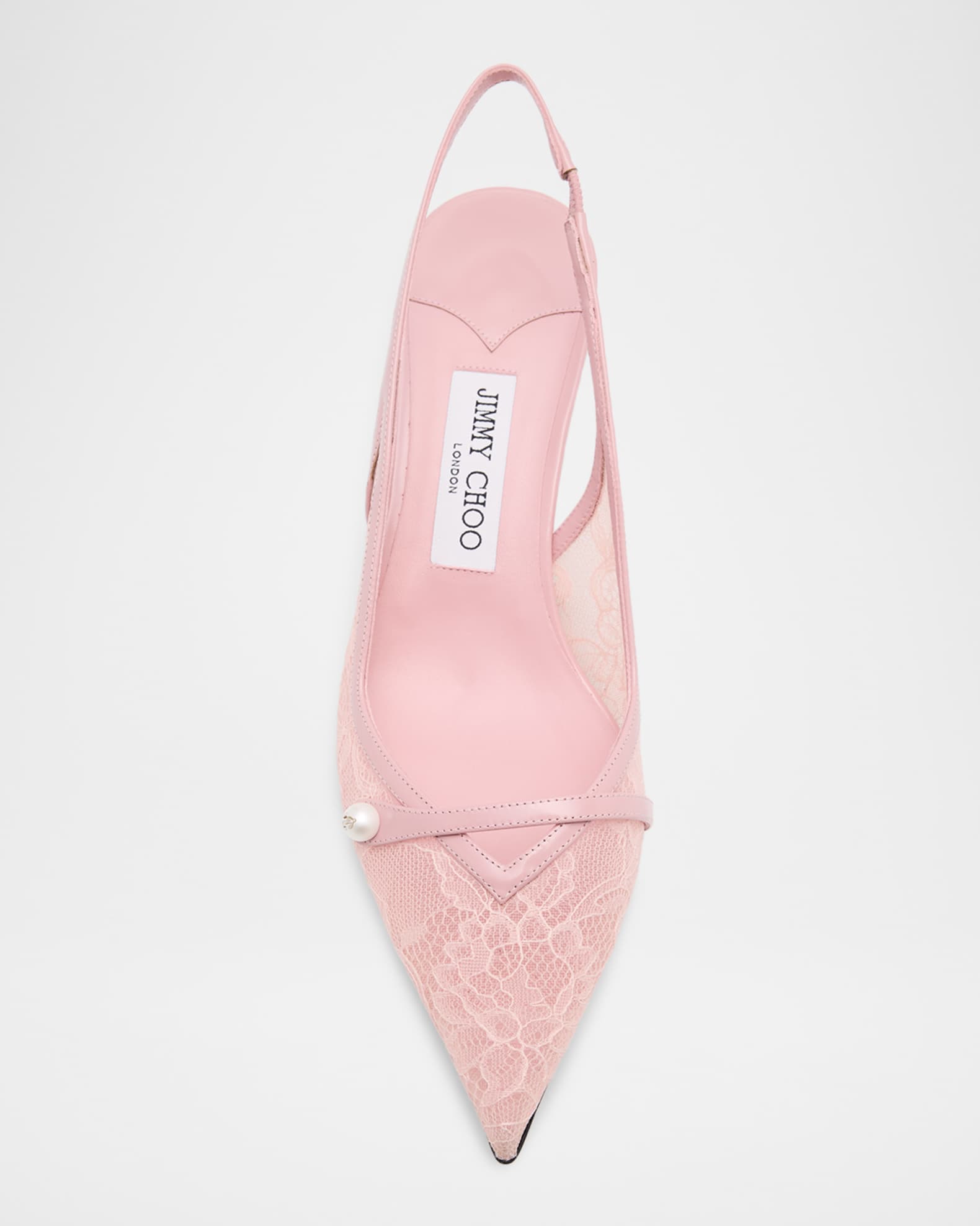 Jimmy Choo Amita 45 Lace Slingback Pumps | Neiman Marcus
