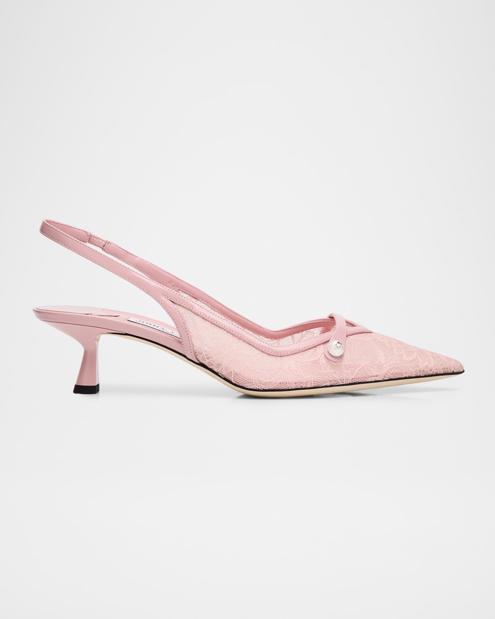 Jimmy Choo Amita 45 Lace Slingback Pumps | Neiman Marcus