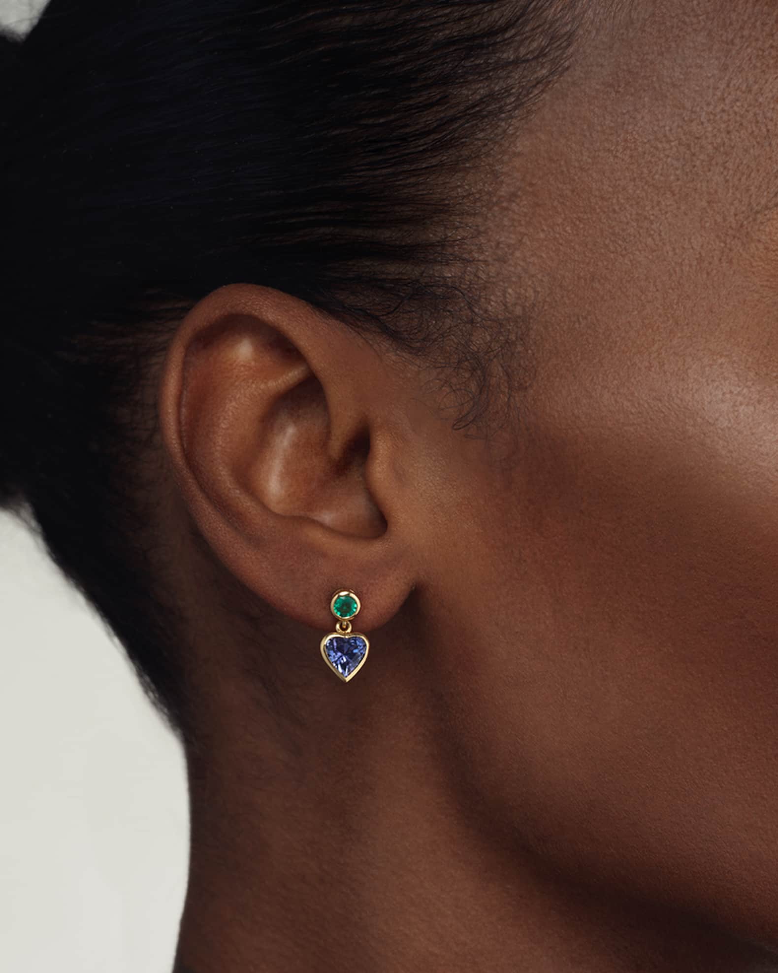 Emily P. Wheeler Blue Heart Earrings | Neiman Marcus