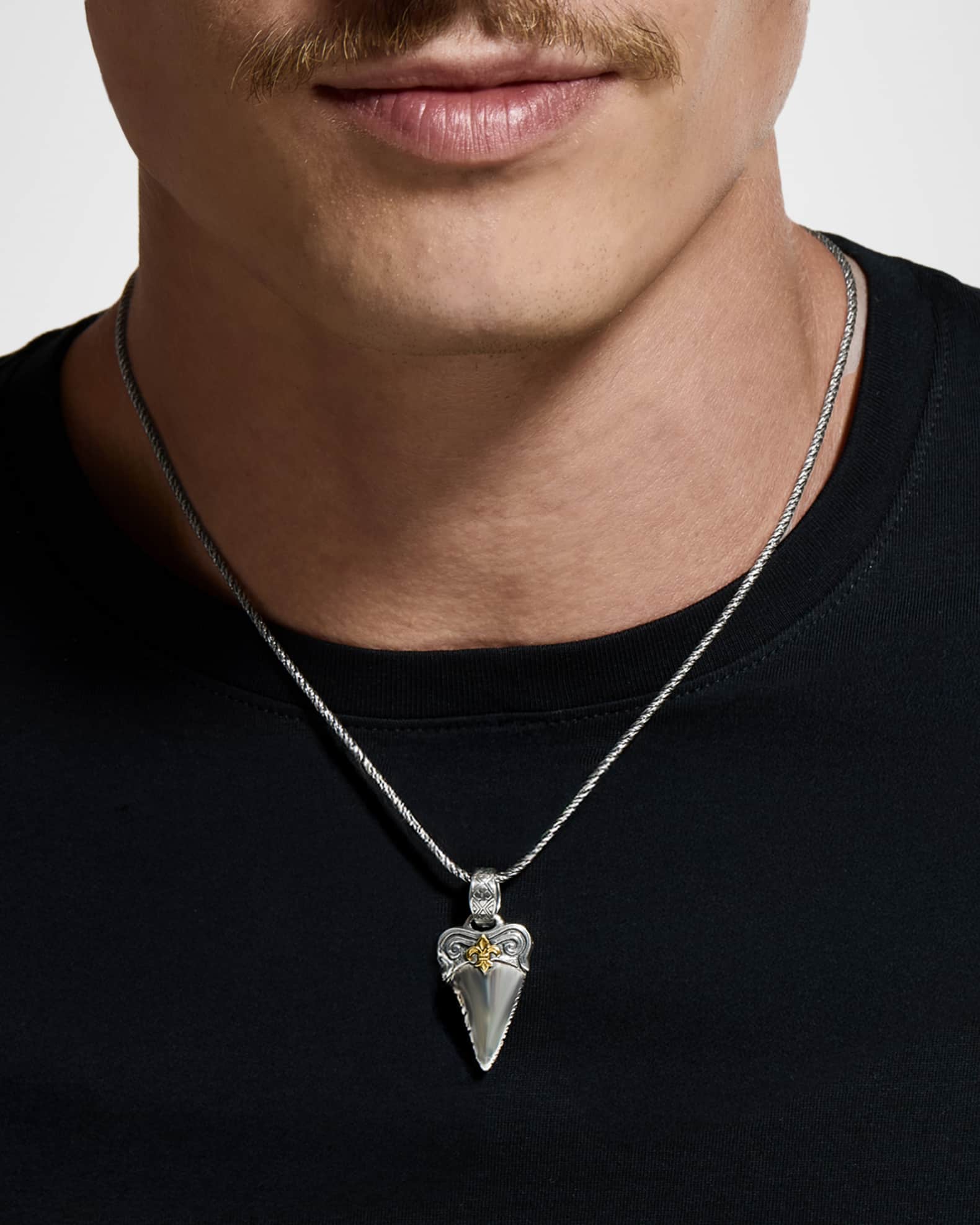 Konstantino Sterling Silver and Bronze Tooth Pendant | Neiman Marcus