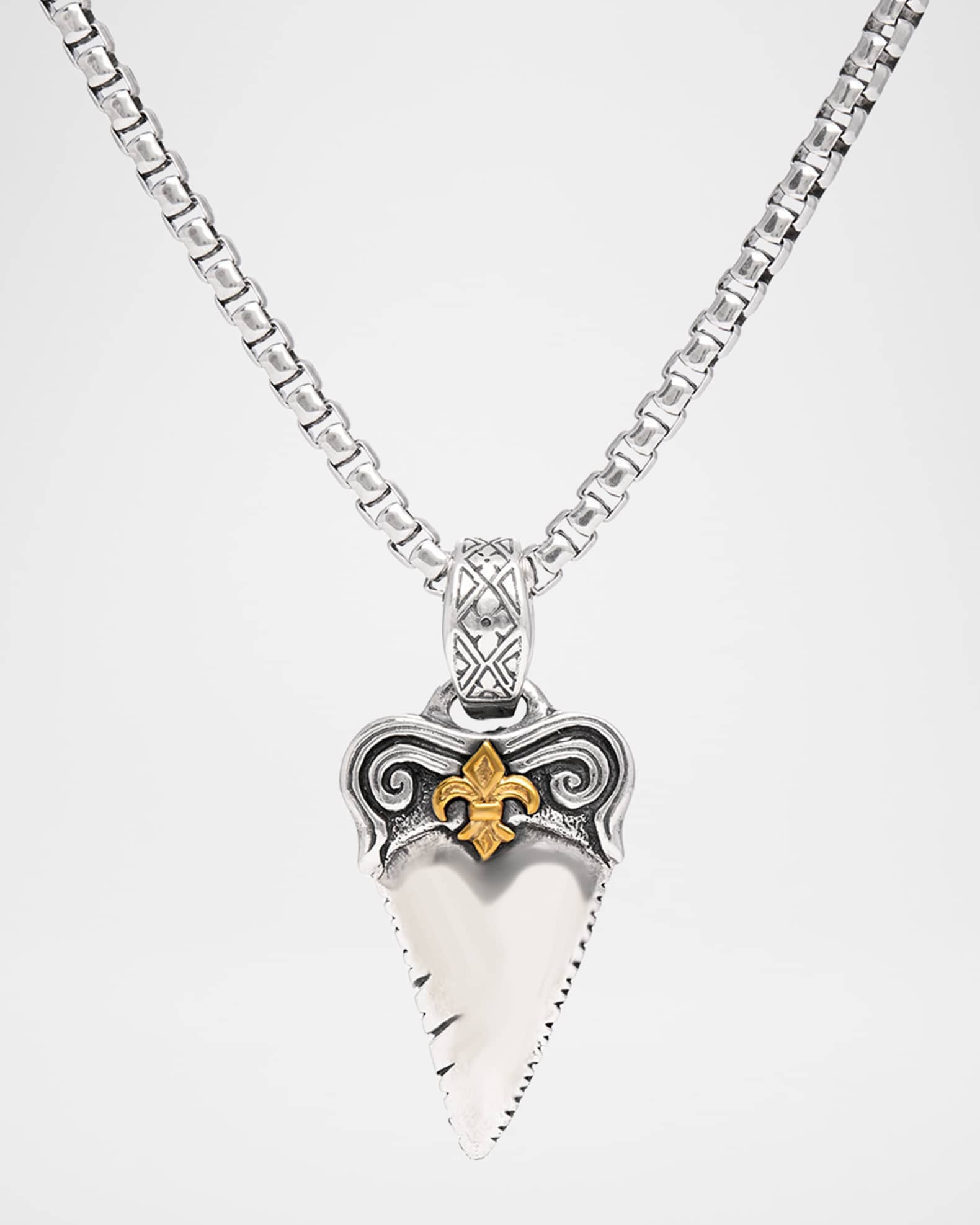 Konstantino Sterling Silver and Bronze Tooth Pendant | Neiman Marcus