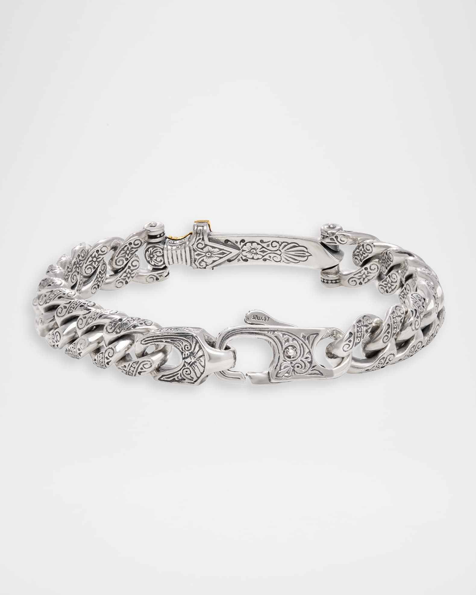 Konstantino Men's Sterling Silver and Bronze Sword Bracelet | Neiman Marcus