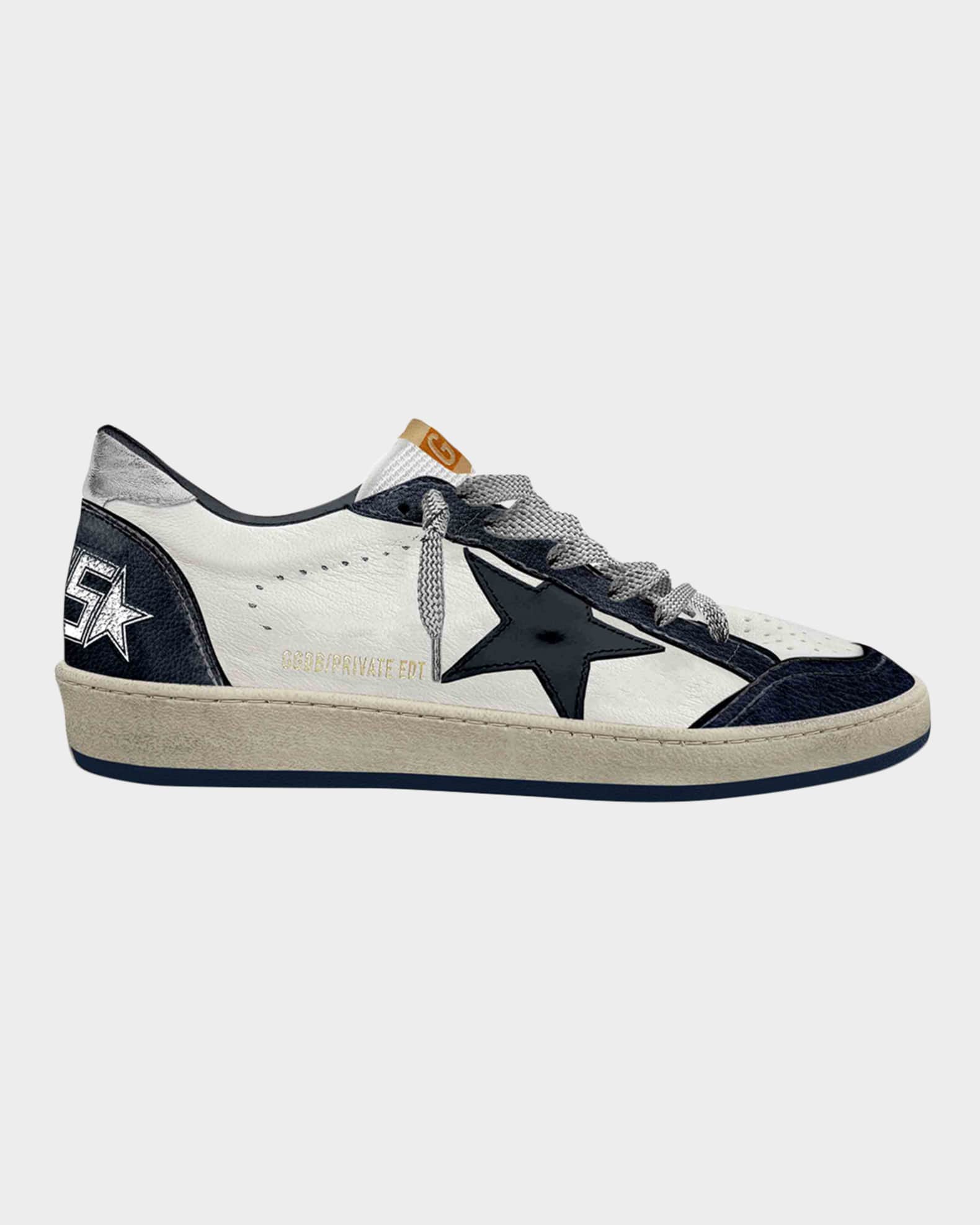 Golden Goose Men's Ball Star Leather Low-Top Sneakers | Neiman Marcus