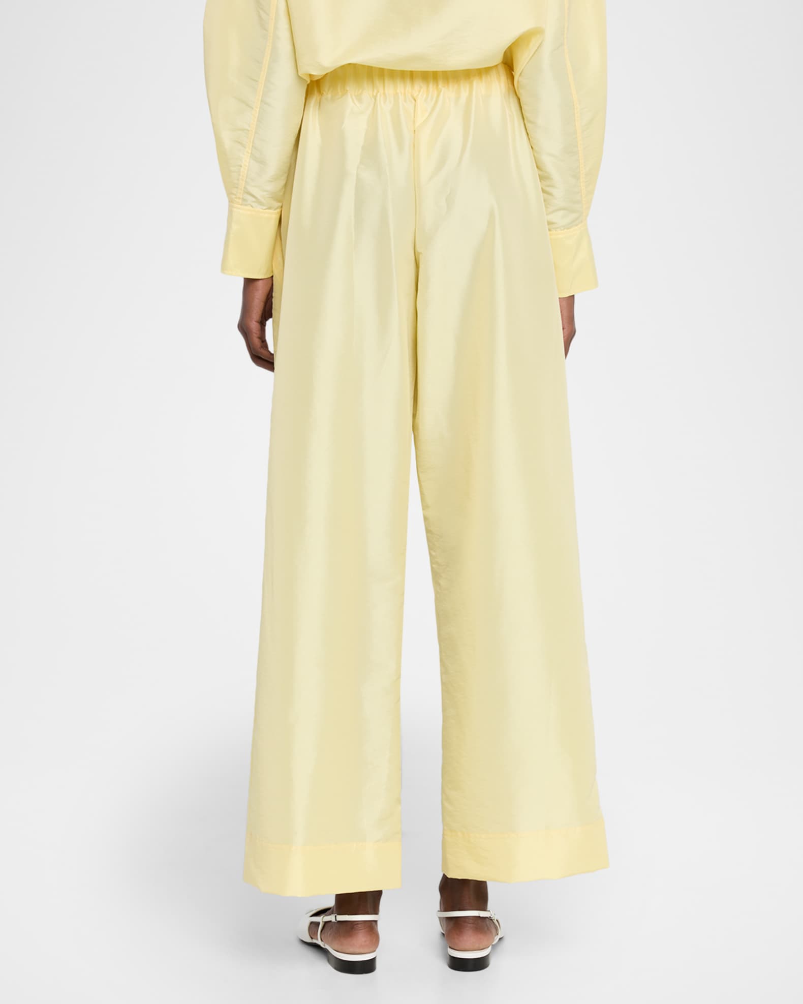 SIMKHAI Arden Taffeta Pull-On Pants | Neiman Marcus