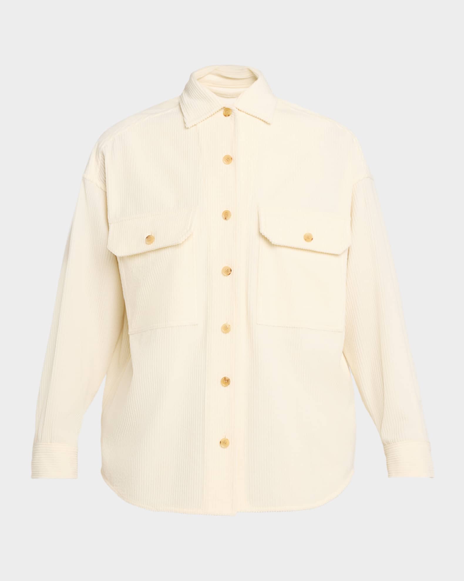 Loro Piana Darby Corduroy Shirt Jacket | Neiman Marcus