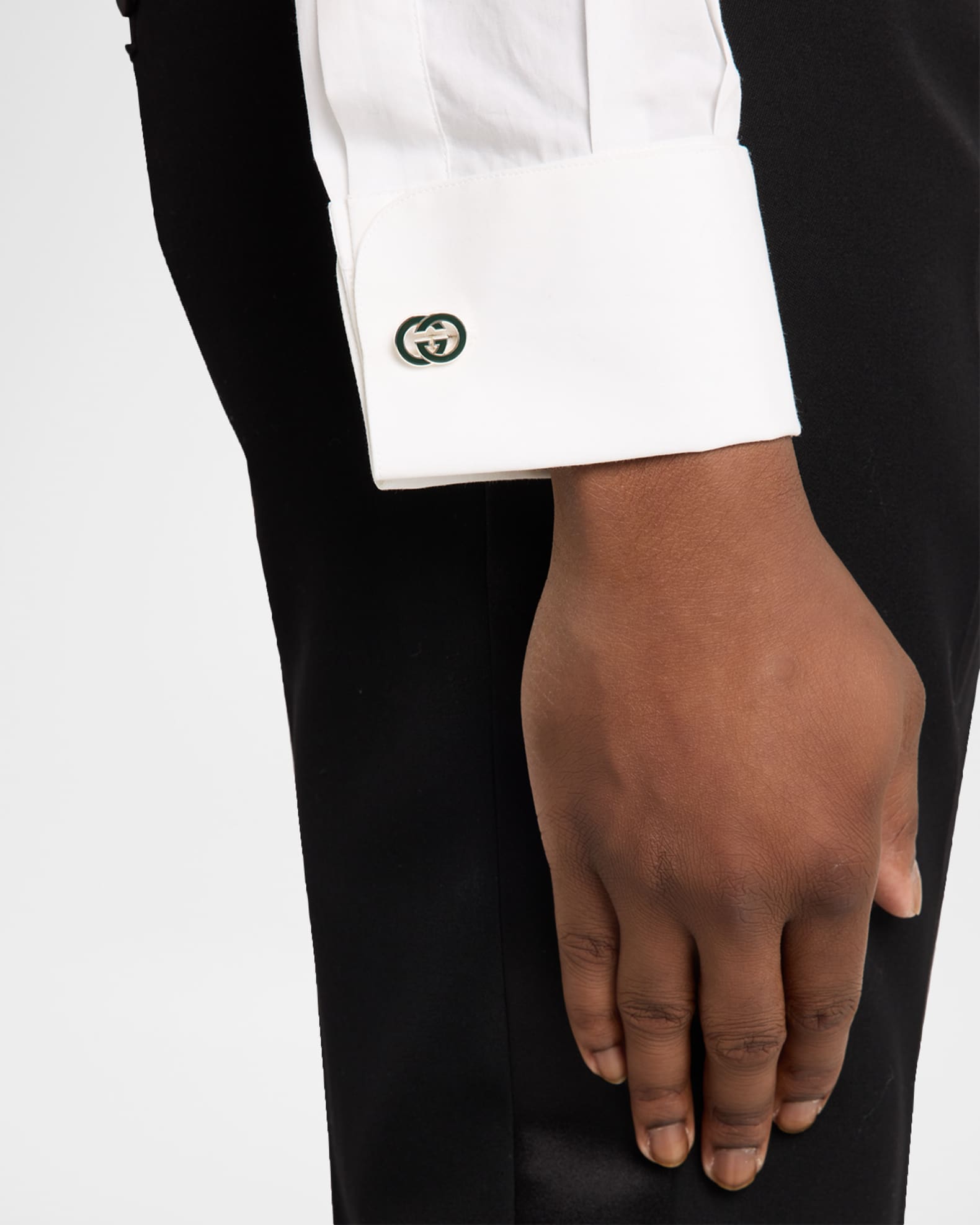 Gucci Men's Gucci Interlocking Enamel Cufflinks | Neiman Marcus