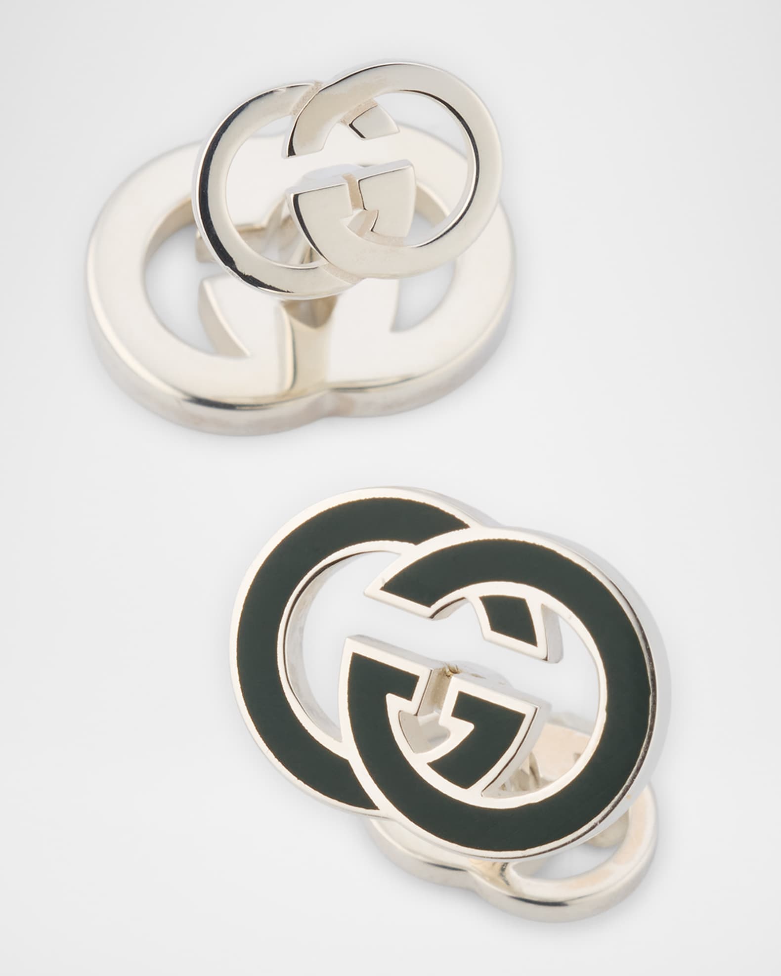 Gucci Men's Gucci Interlocking Enamel Cufflinks | Neiman Marcus