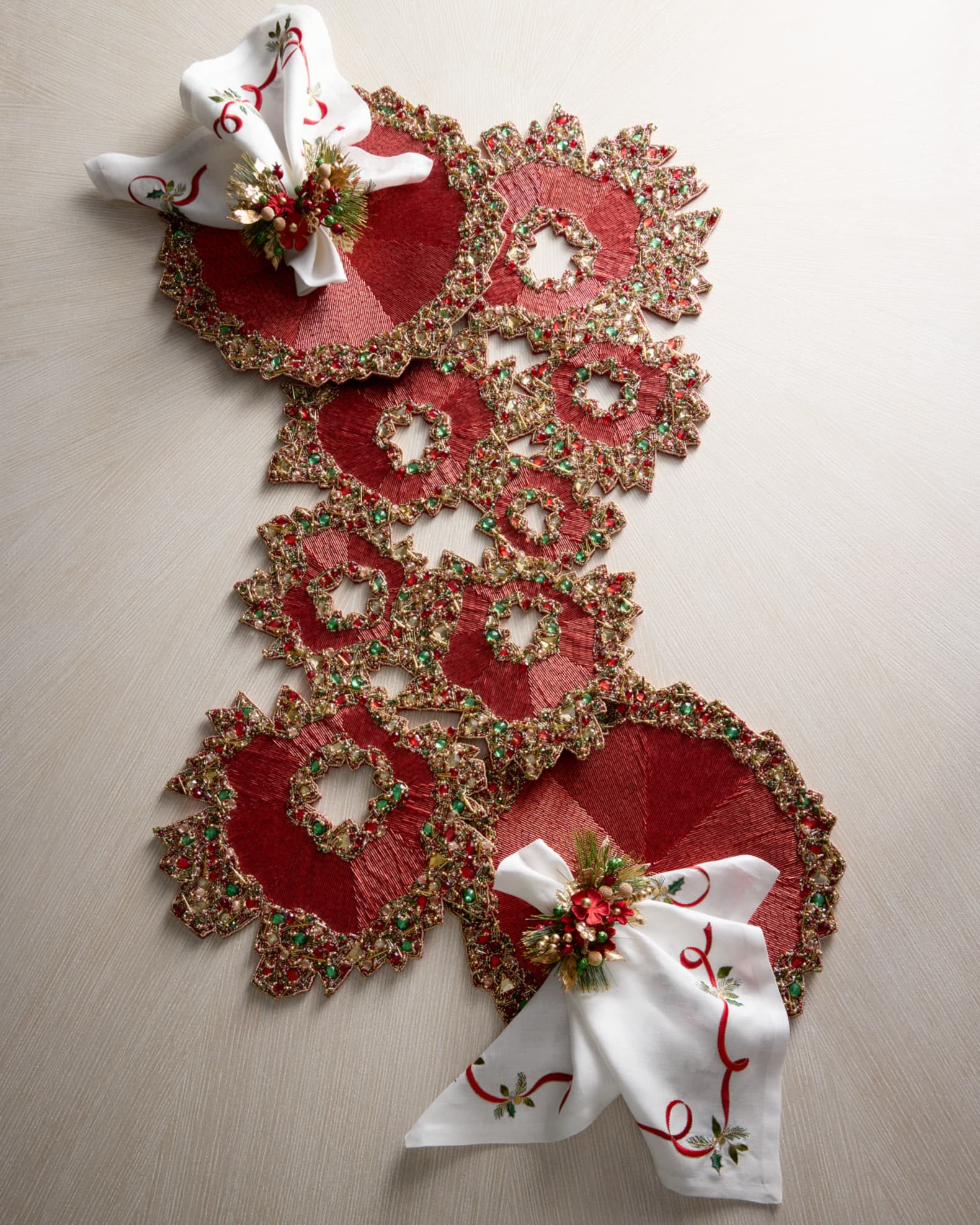 Kim Seybert Aurelia Beaded Placemat | Neiman Marcus