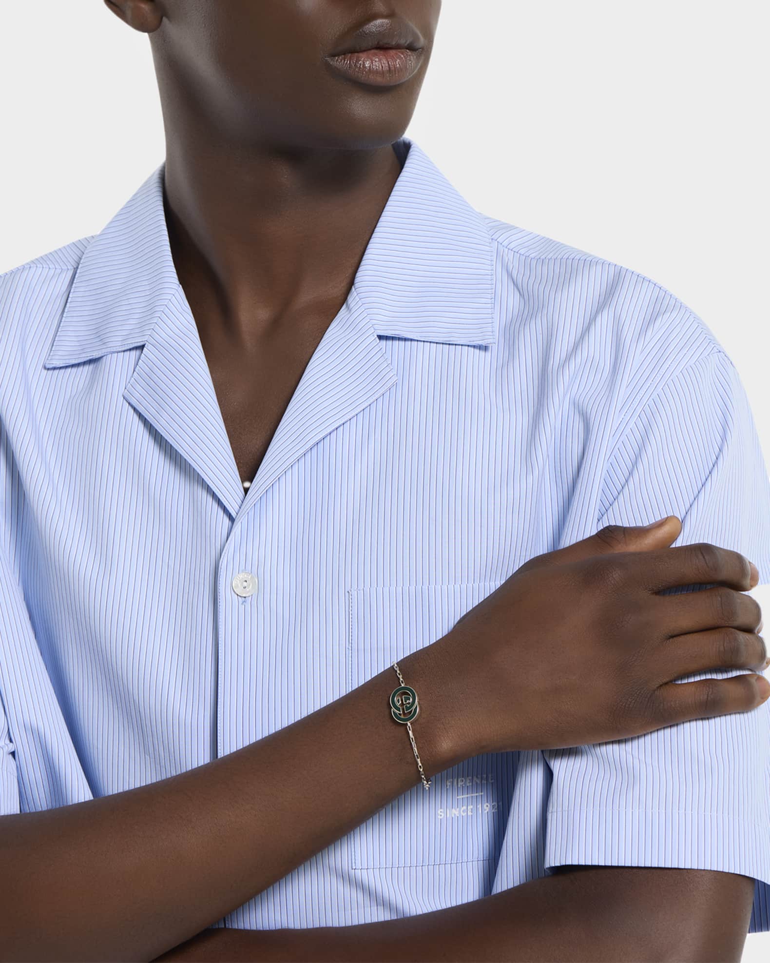 Gucci Men's Gucci Interlocking Pendant Necklace | Neiman Marcus