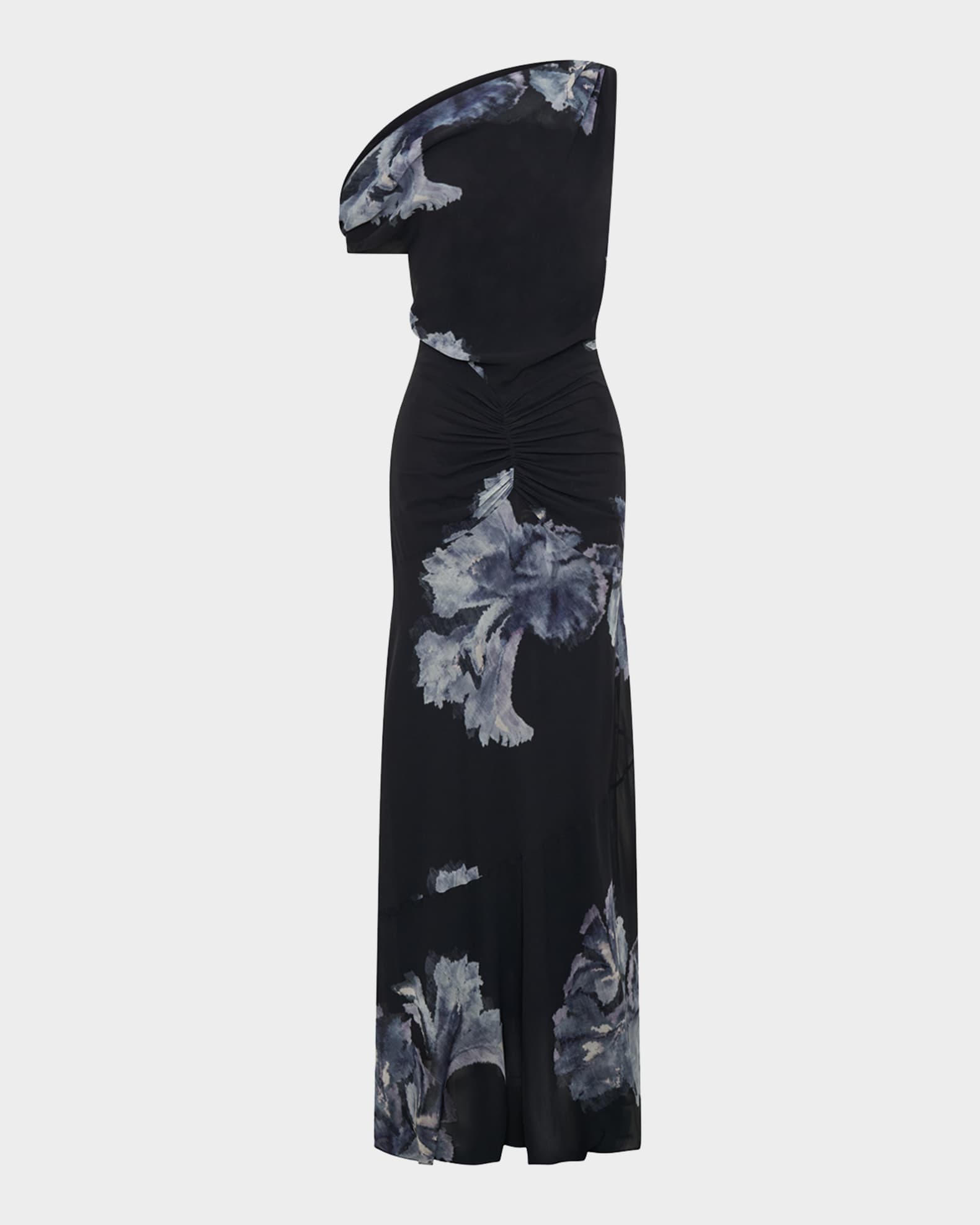 NICHOLAS Elza Asymmetric Off-Shoulder Paneled Maxi Dress | Neiman Marcus