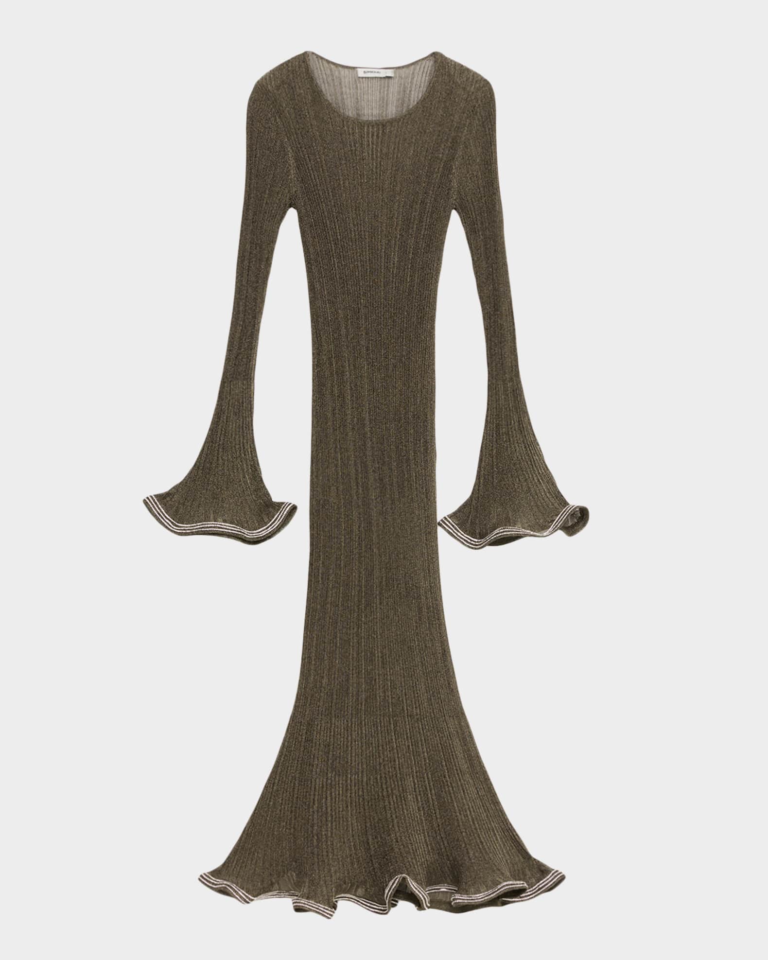 SIMKHAI Chessie Embellished Knit Midi Dress | Neiman Marcus