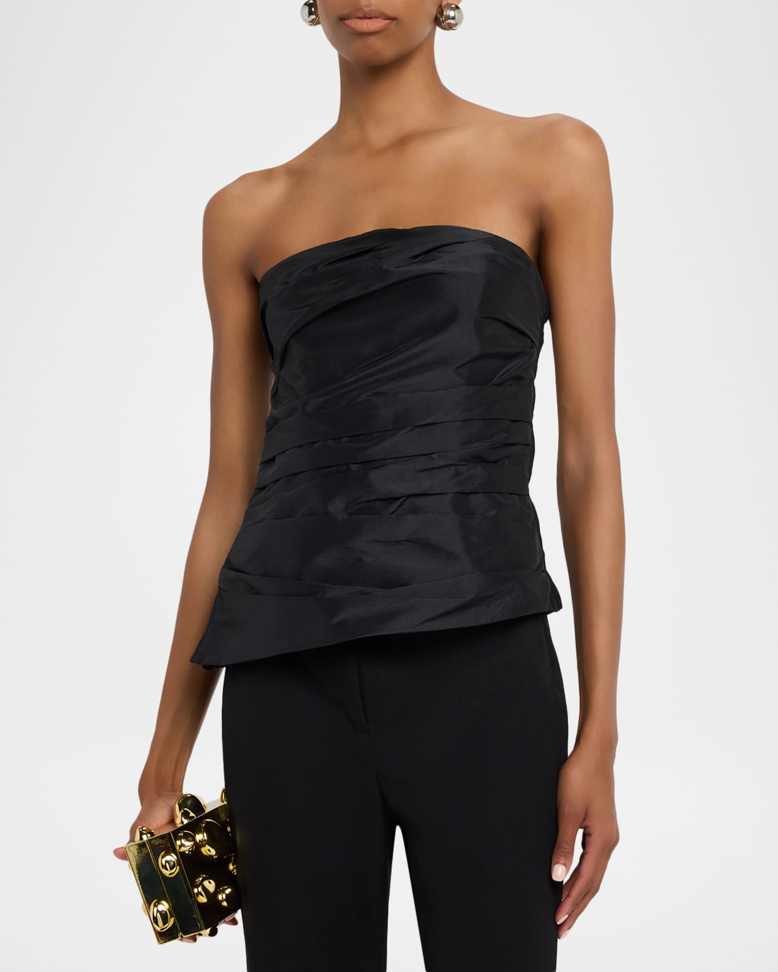 SIMKHAI Emerson Ruched Bustier | Neiman Marcus