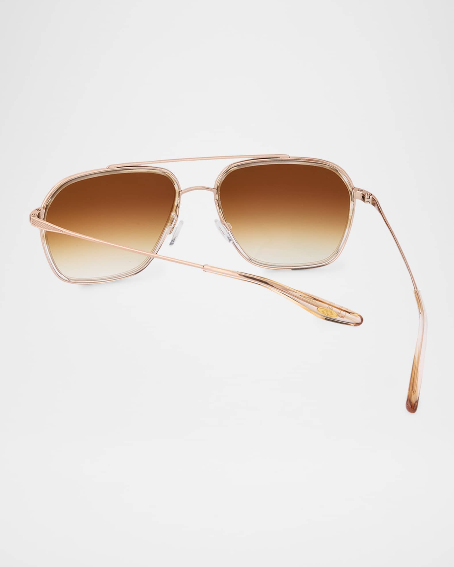Barton Perreira Rizzo 58mm Aviator Titanium Sunglasses | Neiman Marcus