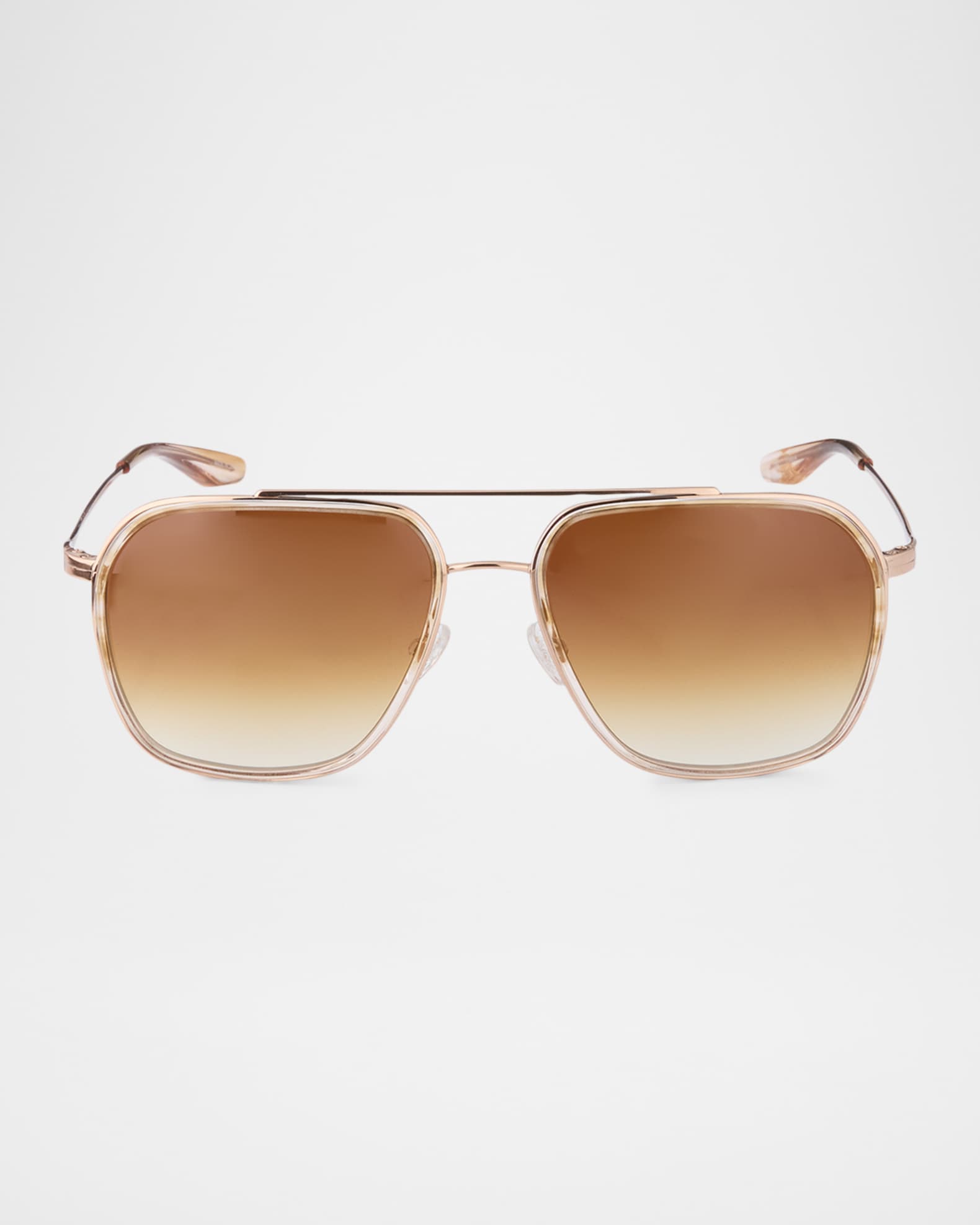 Barton Perreira Rizzo 58mm Aviator Titanium Sunglasses | Neiman Marcus