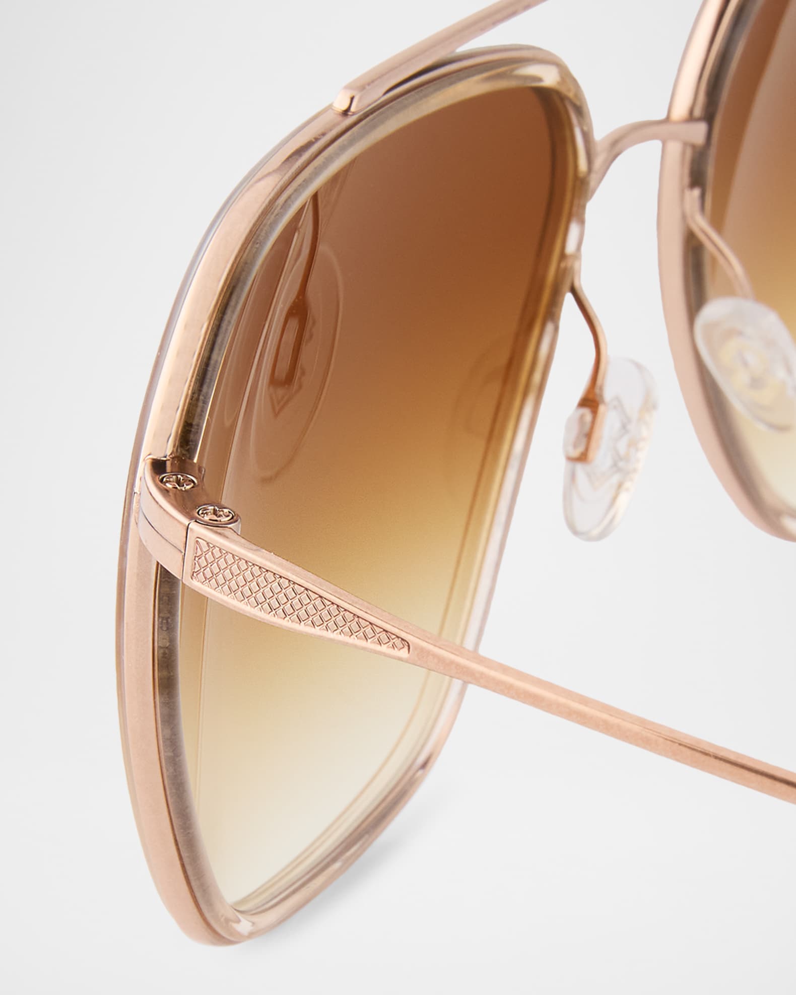 Barton Perreira Rizzo 58mm Aviator Titanium Sunglasses | Neiman Marcus
