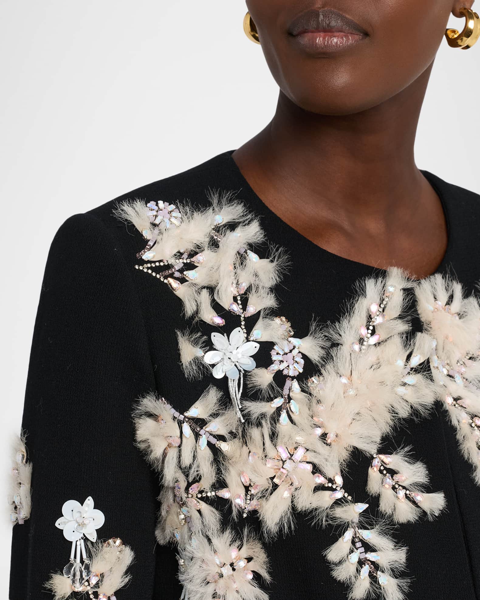 Libertine Whispering Blooms Belted Wrap Jacket | Neiman Marcus