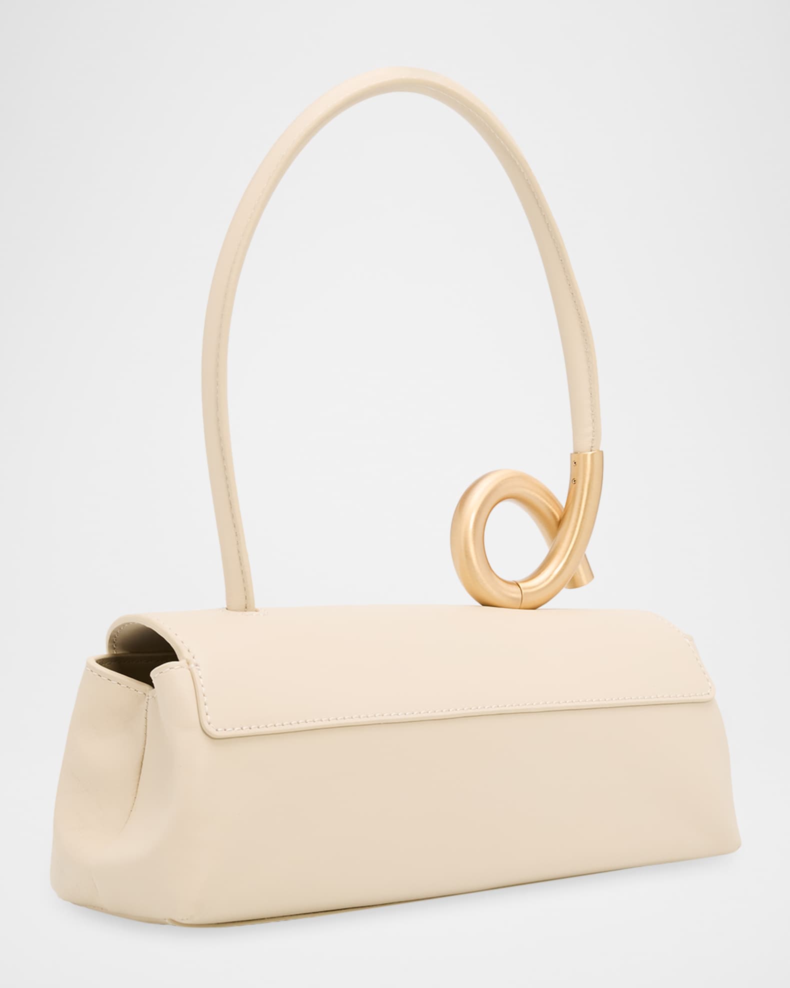 Cult Gaia Azariah Sculptural Twist Leather Shoulder Bag | Neiman Marcus