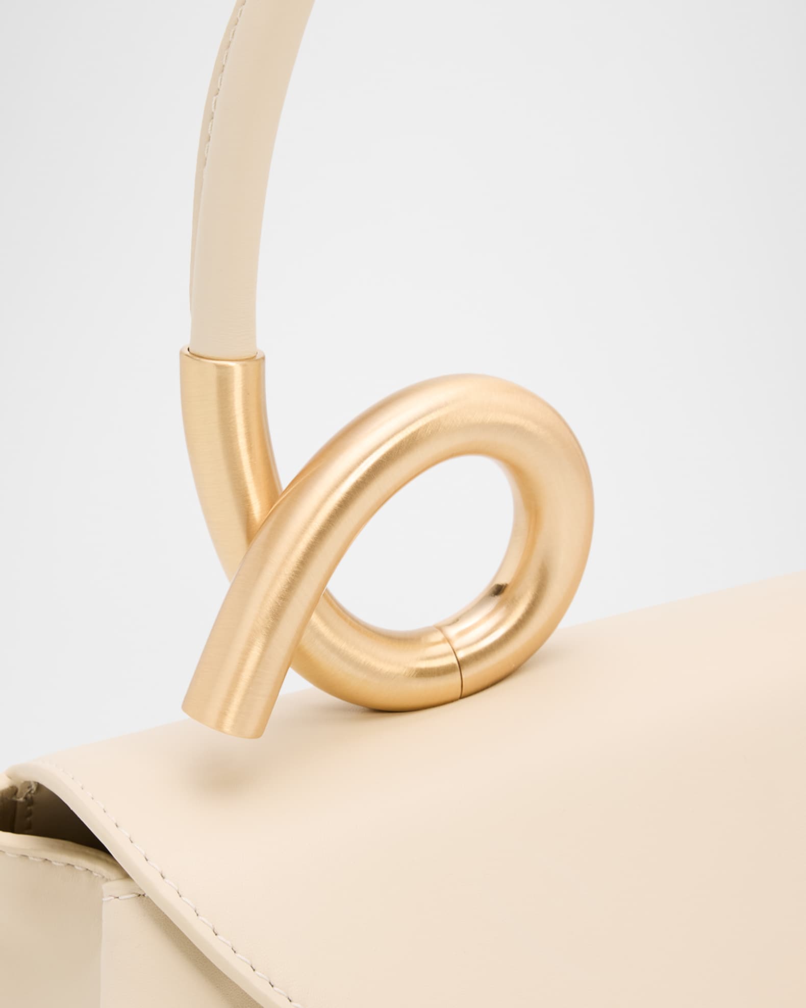 Cult Gaia Azariah Sculptural Twist Leather Shoulder Bag | Neiman Marcus