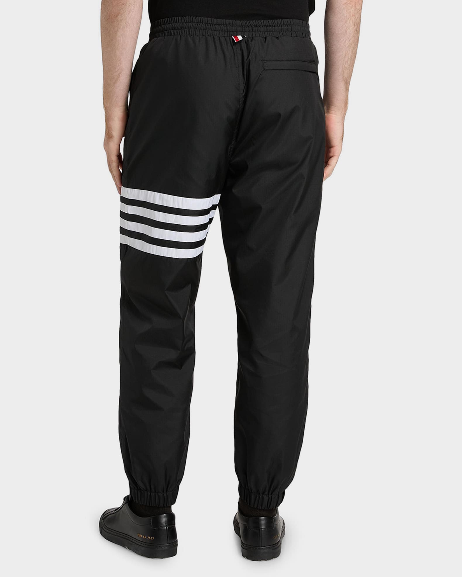 Thom Browne Men's Shiny Ripstop 4-Bar Track Pants | Neiman Marcus