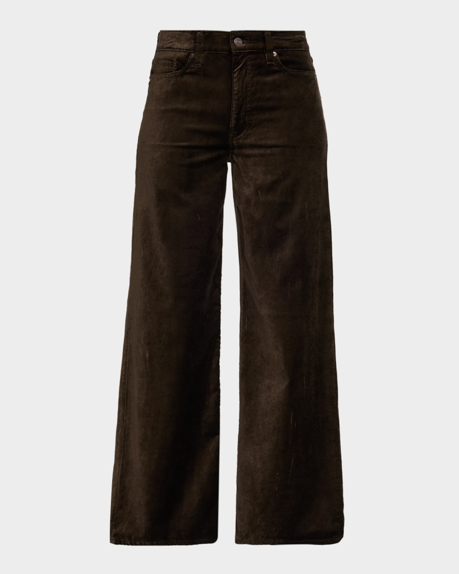 FRAME Le Slim Palazzo Velvet Jeans | Neiman Marcus