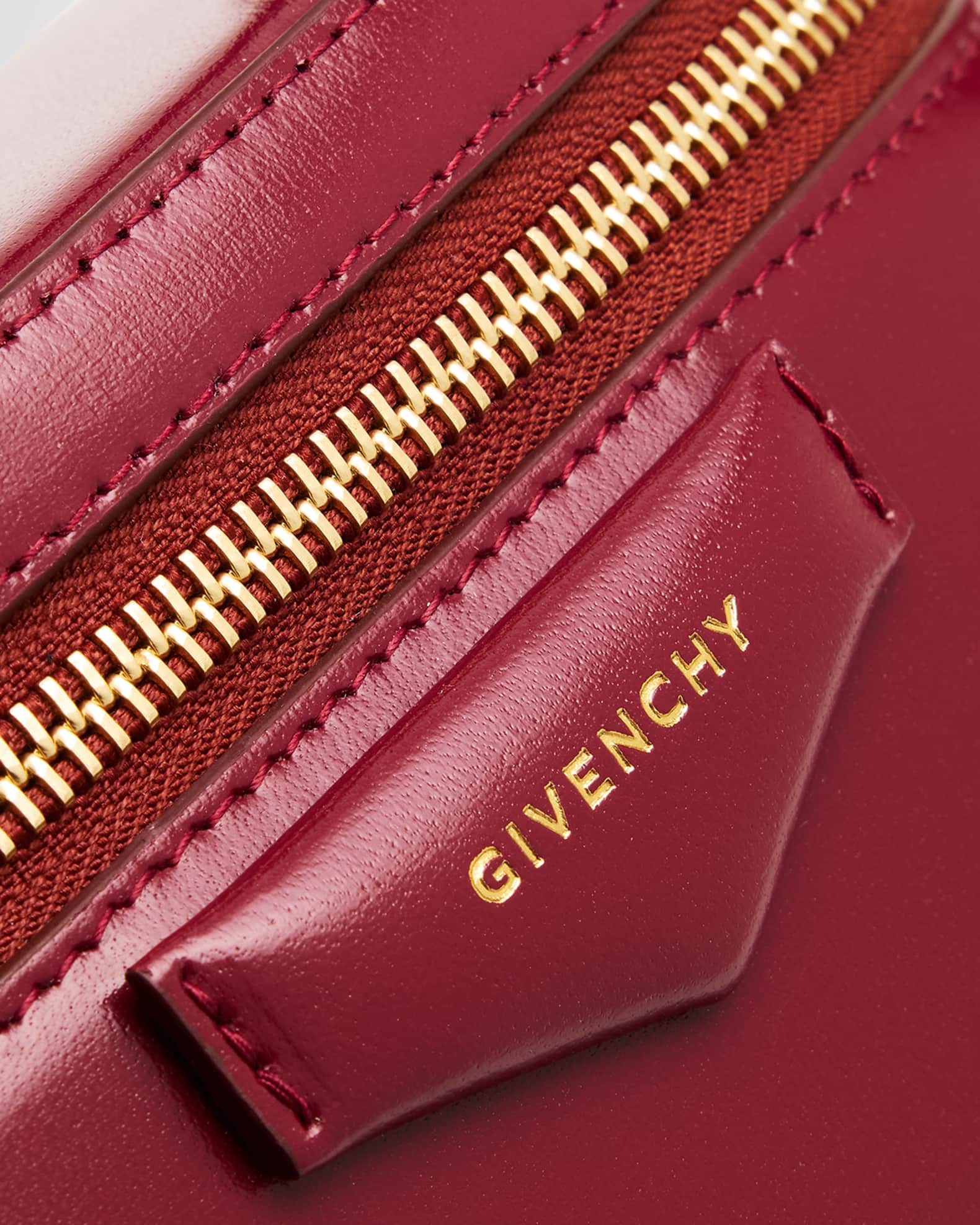 Givenchy Antigona Vanity Top-Handle Bag in Box Leather | Neiman Marcus