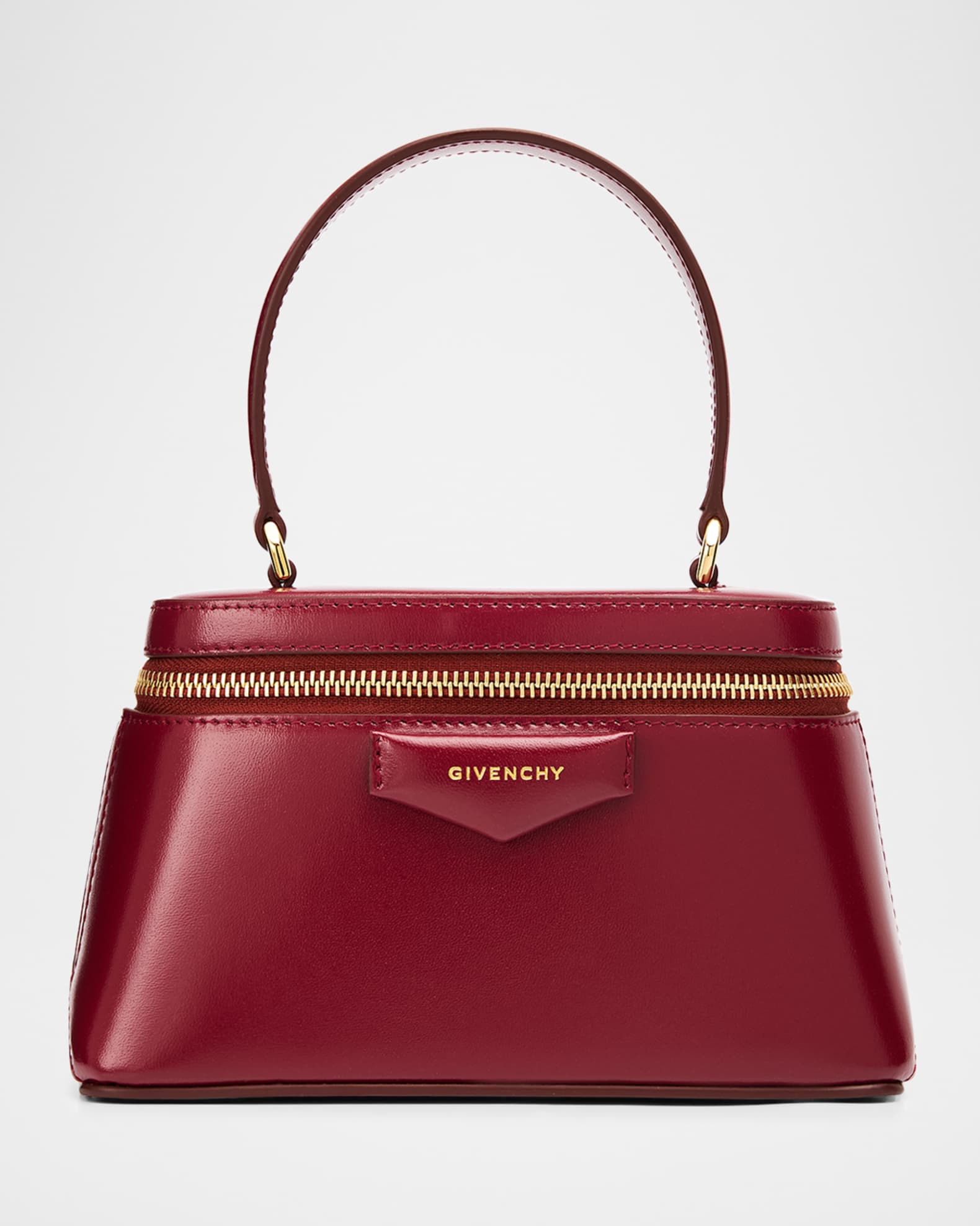 Givenchy Antigona Vanity Top-Handle Bag in Box Leather | Neiman Marcus