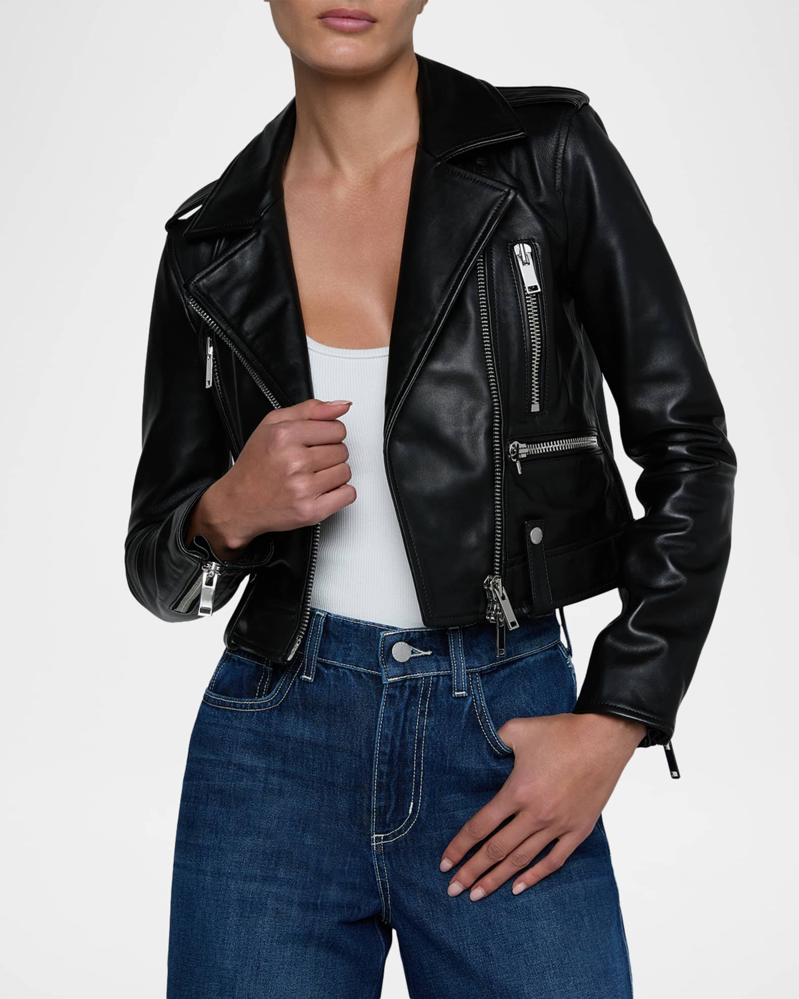 L Agence Leather Jacket