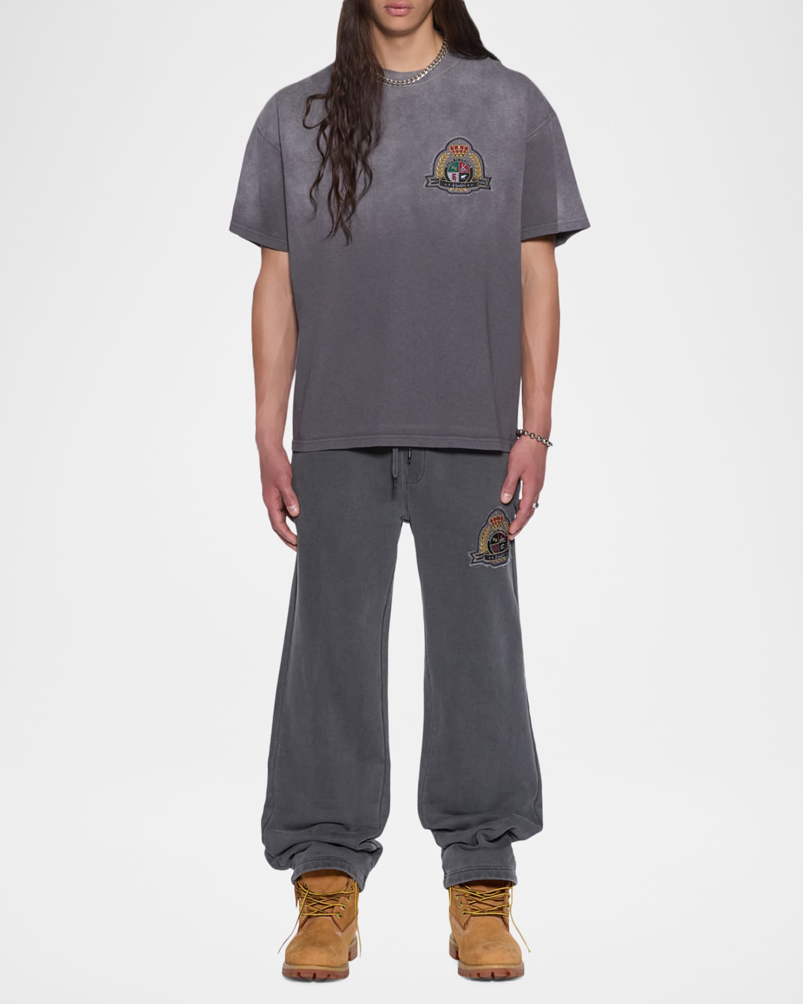 Ksubi Men's Krest Ekcess Degrade Oversized T-Shirt | Neiman Marcus