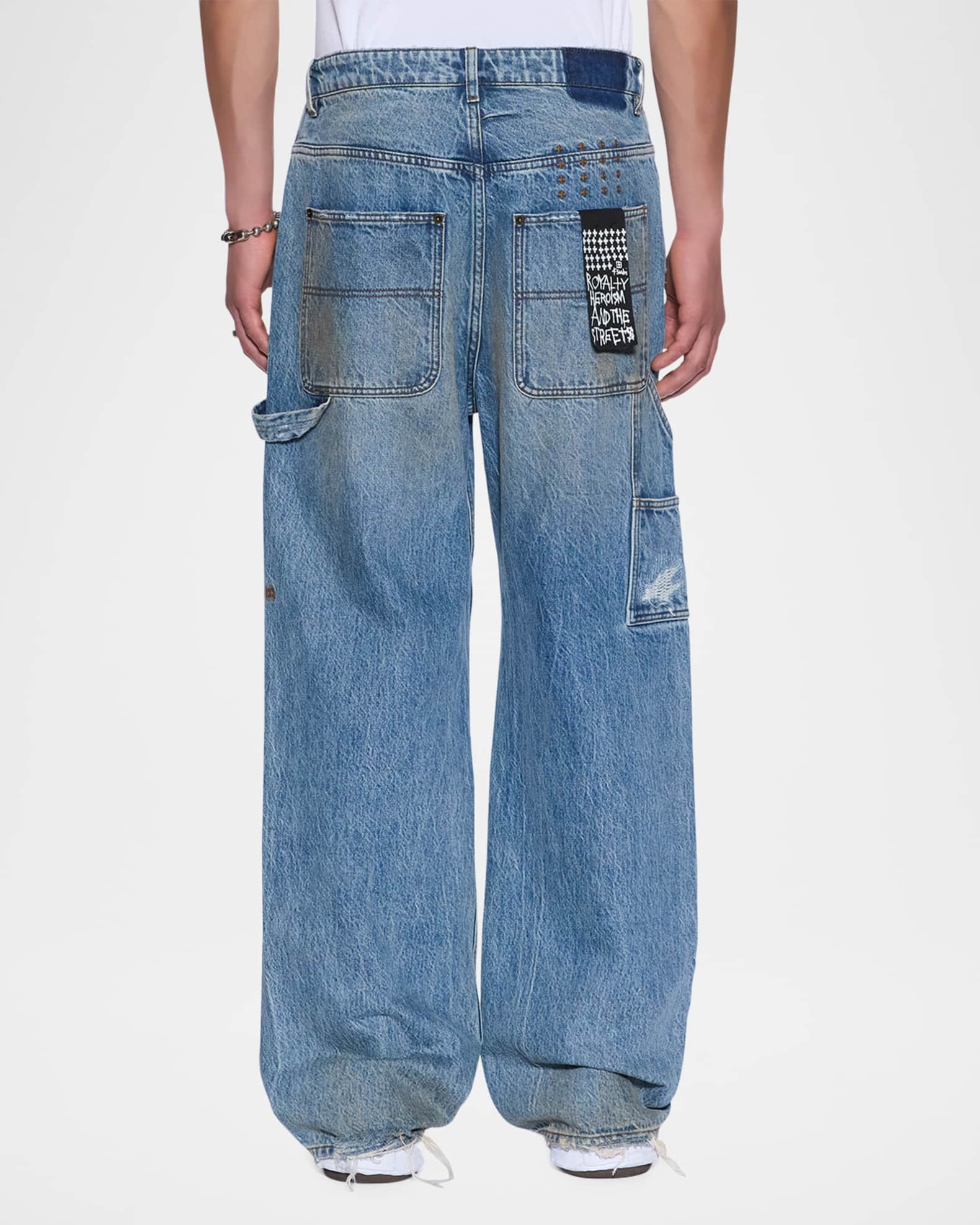 Ksubi Men's Operator Distressed Carpenter Jeans | Neiman Marcus