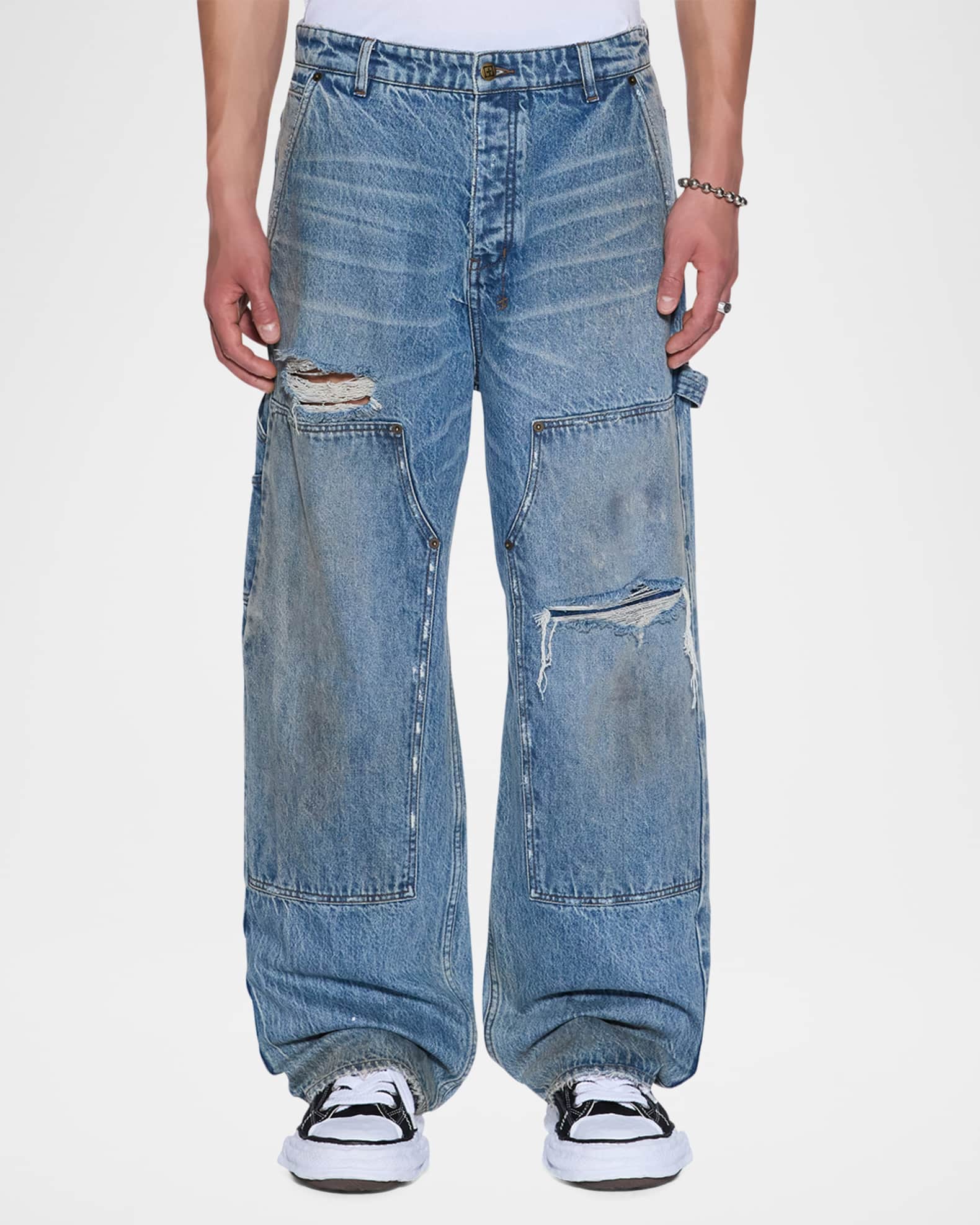 Ksubi Men's Operator Distressed Carpenter Jeans | Neiman Marcus