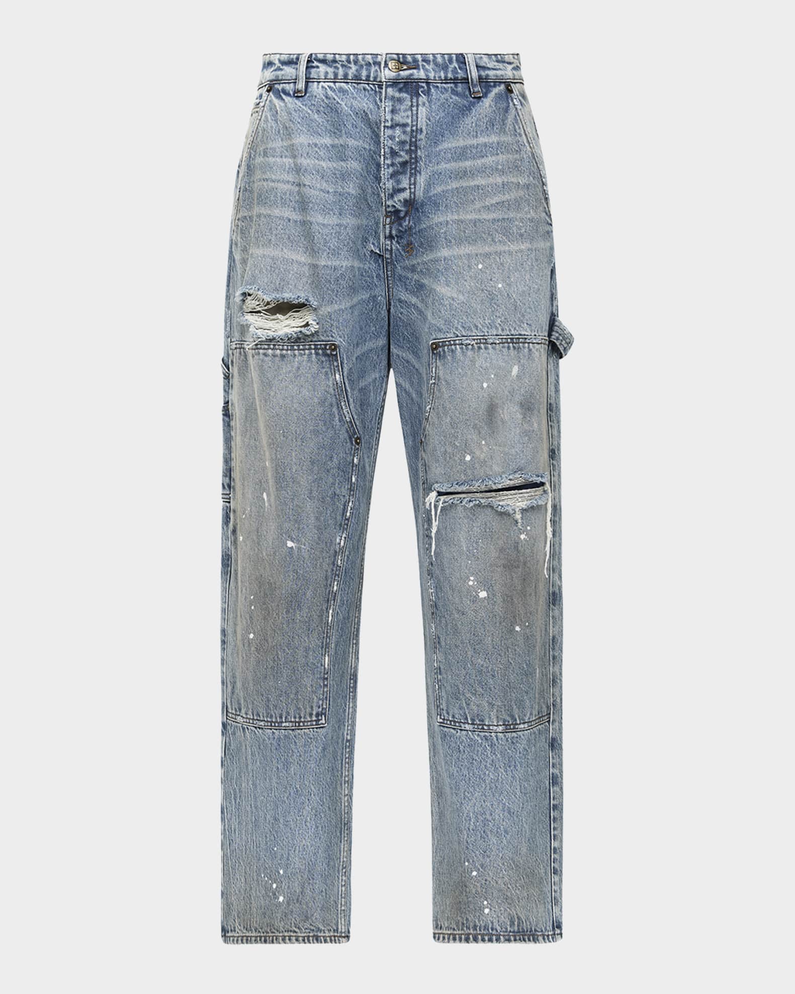 Ksubi Men's Operator Distressed Carpenter Jeans | Neiman Marcus