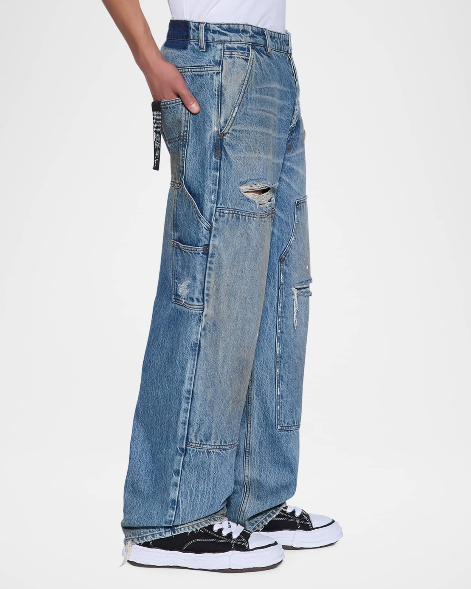 Ksubi Men's Operator Distressed Carpenter Jeans | Neiman Marcus