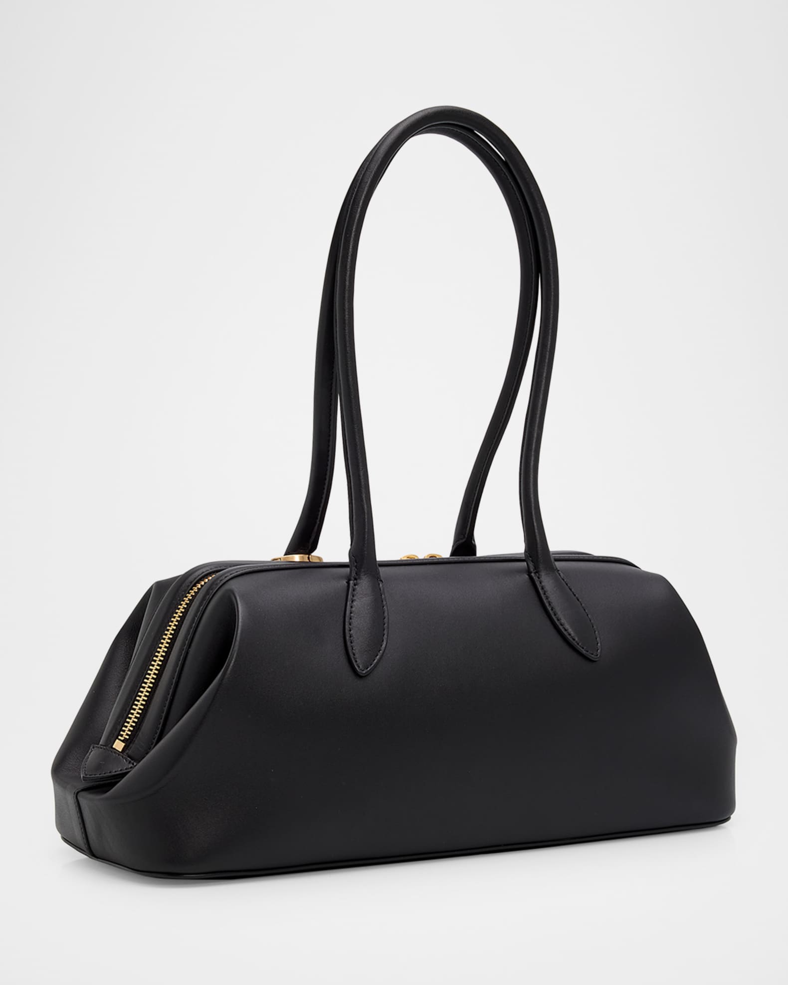 Cult Gaia Raia Leather Satchel Shoulder Bag | Neiman Marcus