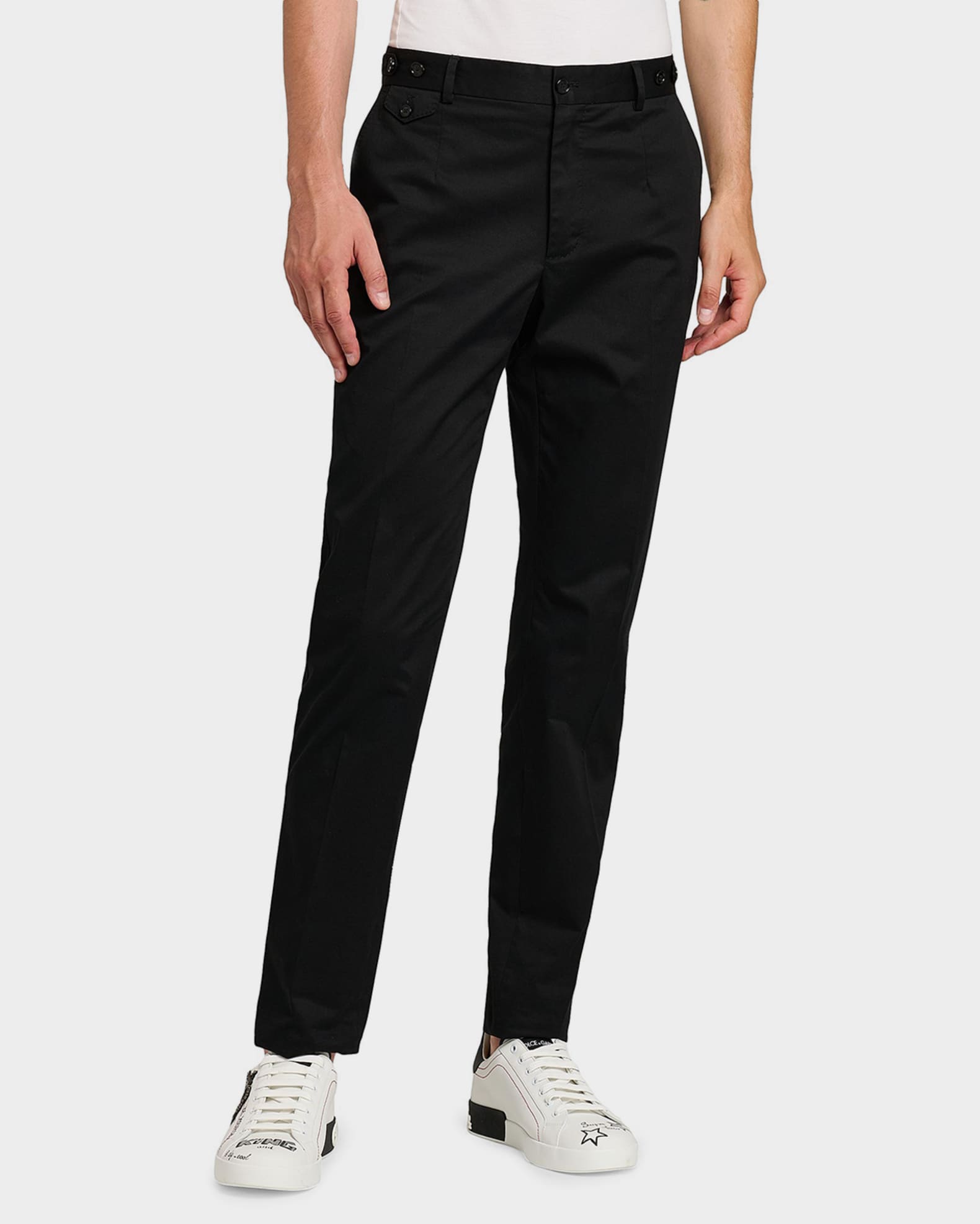 Dolce&Gabbana Men's Gabardine Cotton Five-Pocket Pants | Neiman Marcus