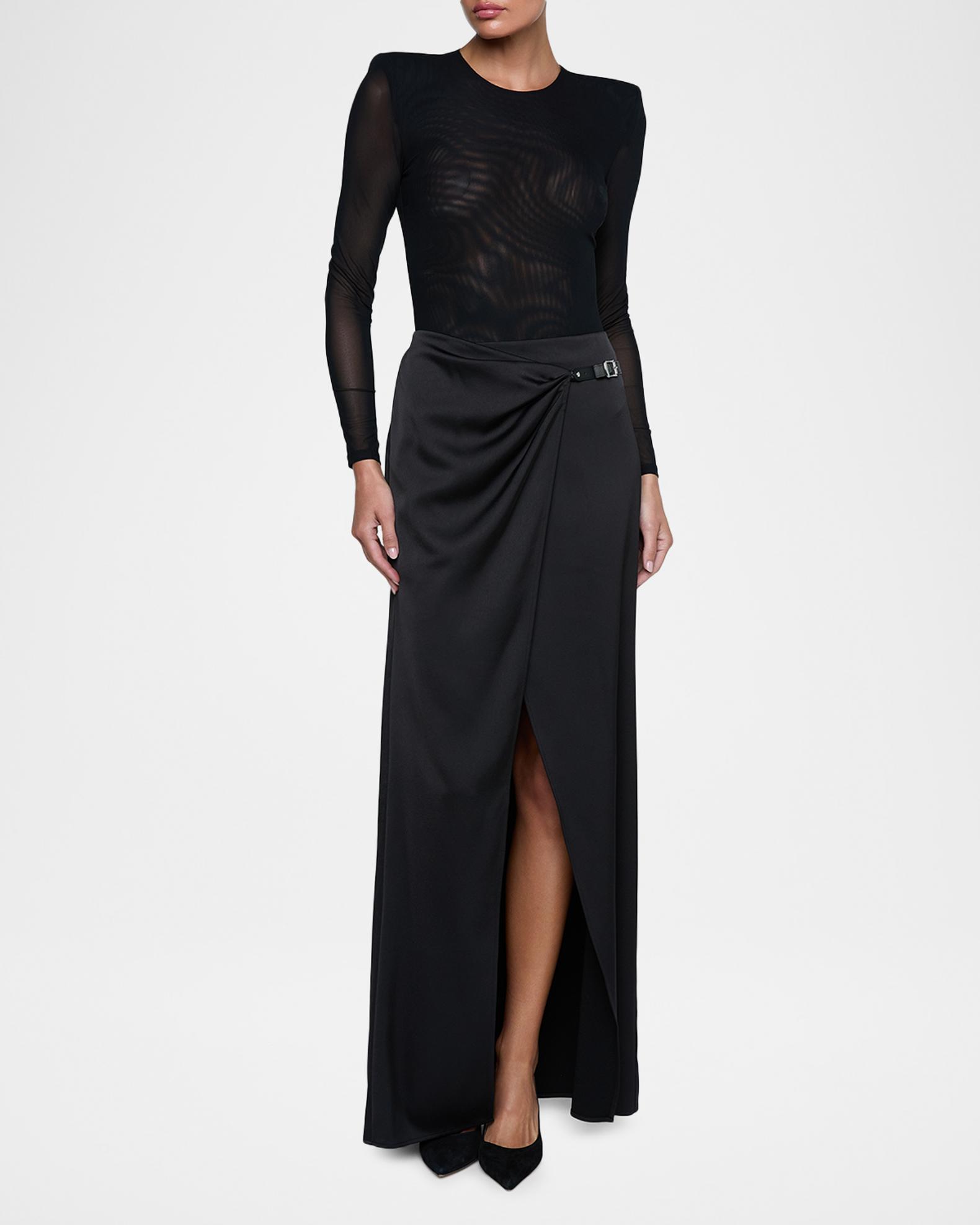 L'Agence Trista Stretch Mesh Bodysuit | Neiman Marcus
