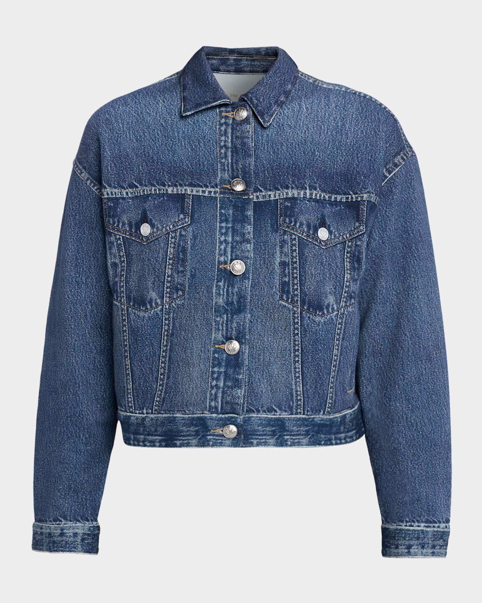 rb Miramar Terry Trucker Jacket | Neiman Marcus