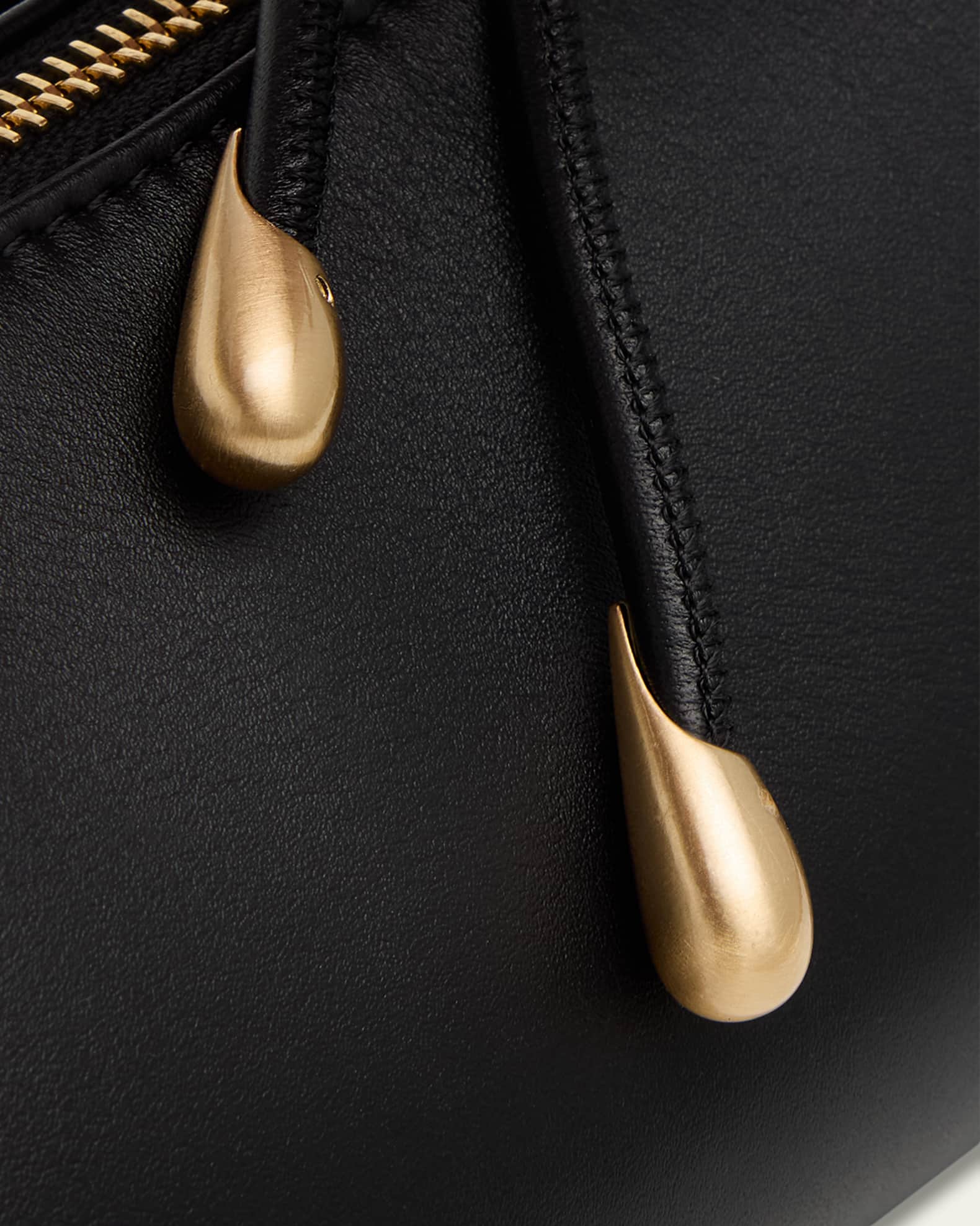 Cult Gaia Osa Woven-Strap Leather Shoulder Bag | Neiman Marcus